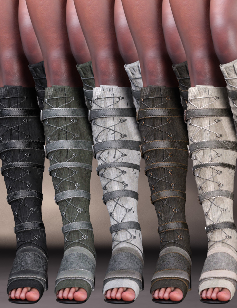 CB Maeriel Boots Fabric Texture Expansion | Daz 3D