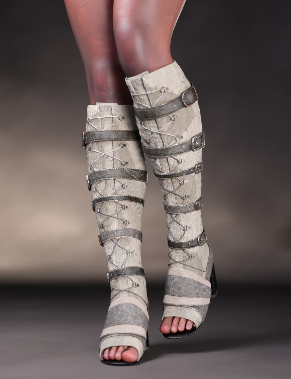 CB Maeriel Boots For Genesis 9, 8 and 8.1 with Denim and Fabric ...