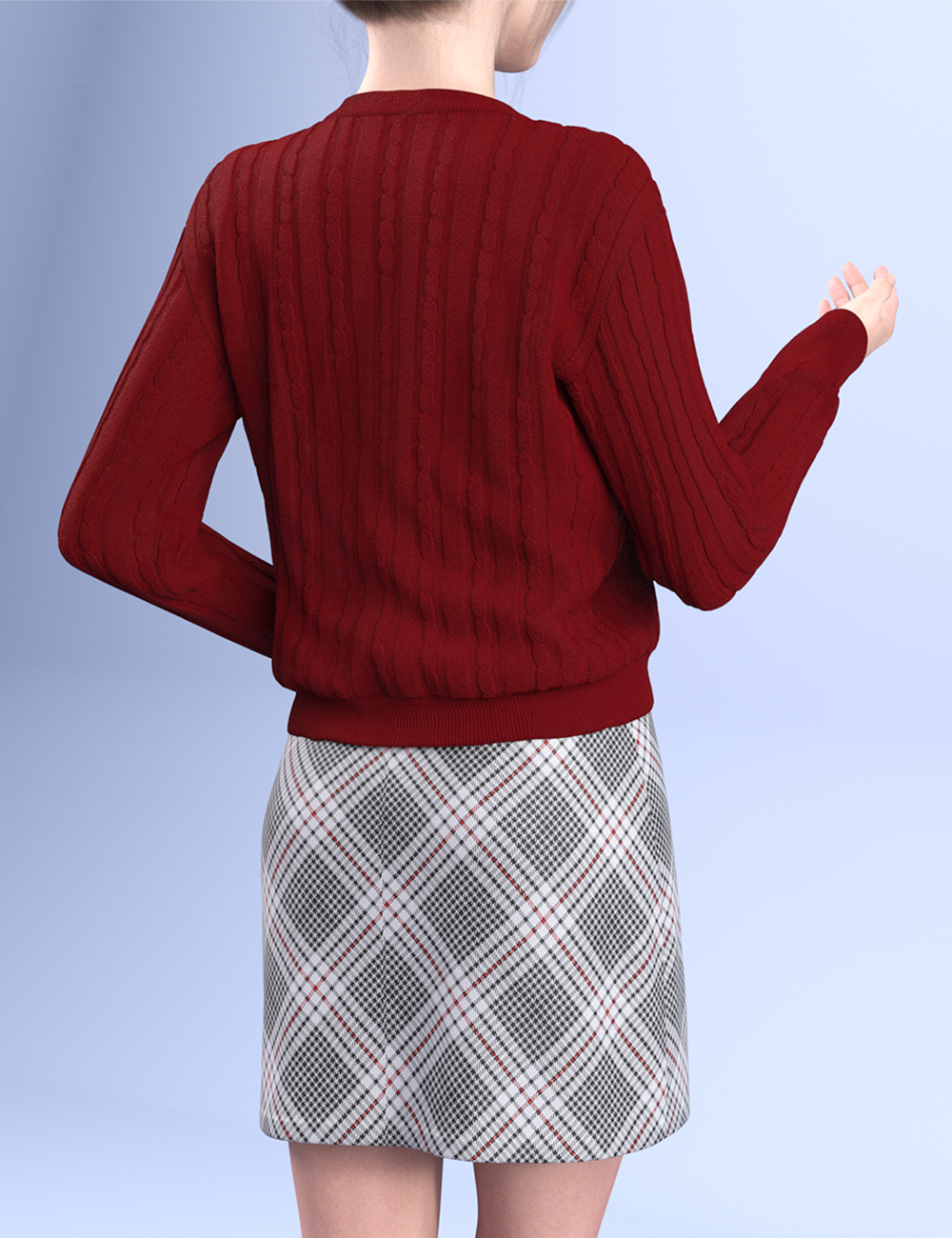 dForce HnC25 Knit Cardigan Outfit for Genesis 9 | Daz 3D