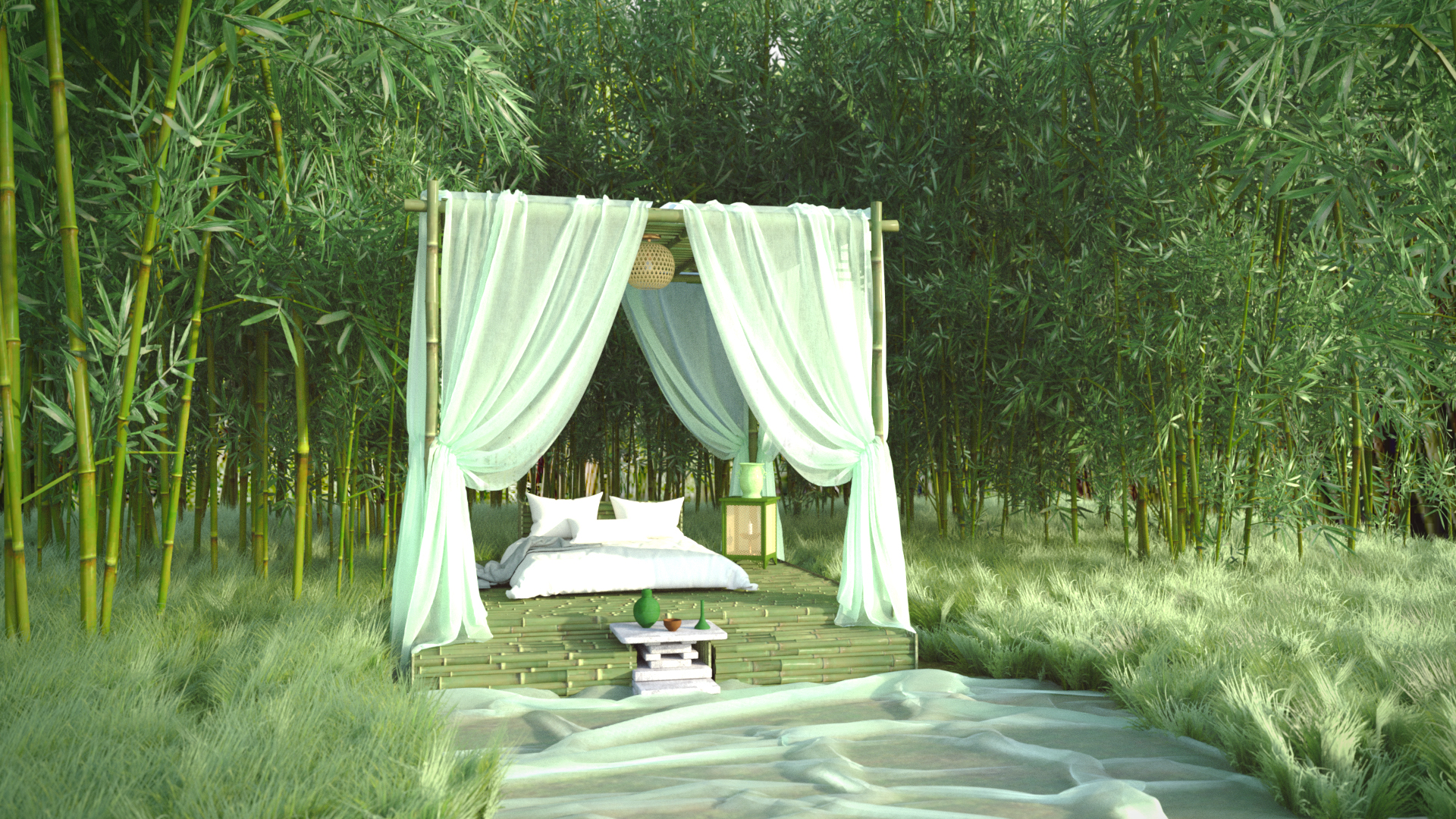 SPB03 Bamboo Scene | Daz 3D