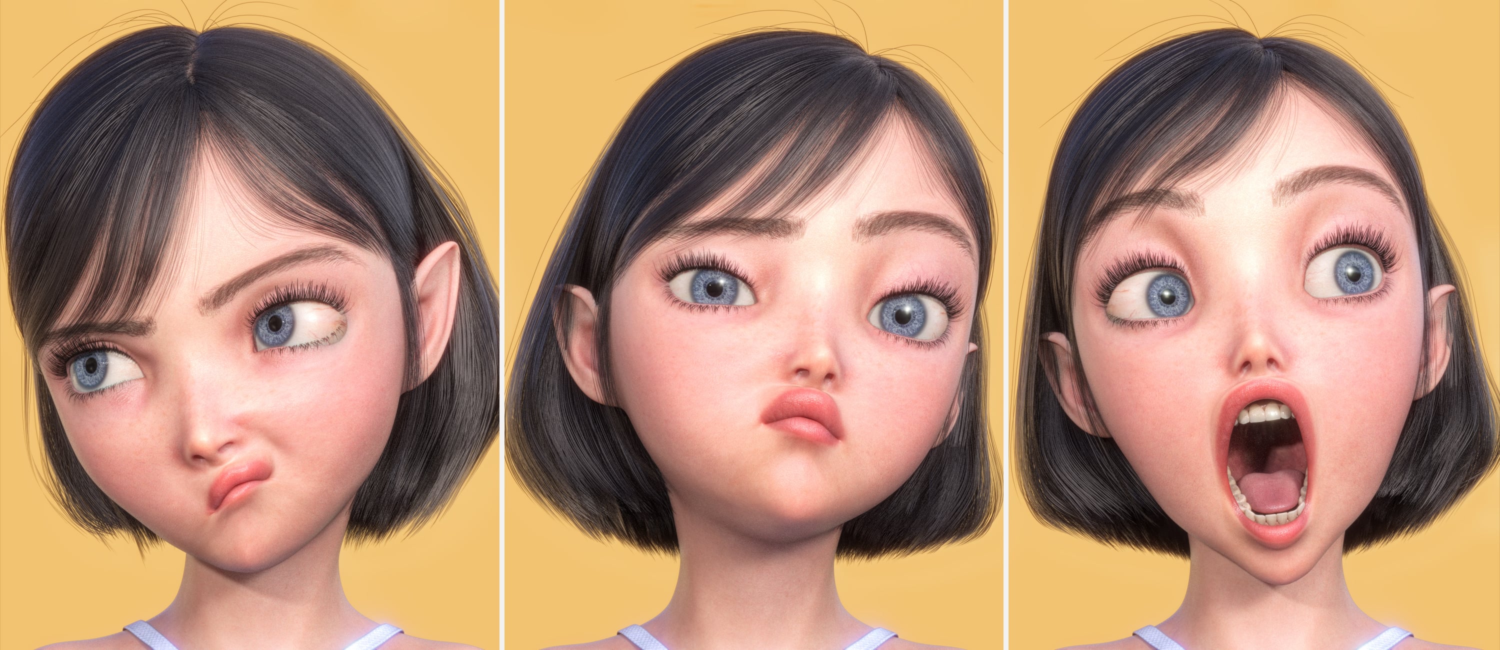 Toonified Expressions Fusion | Daz 3D