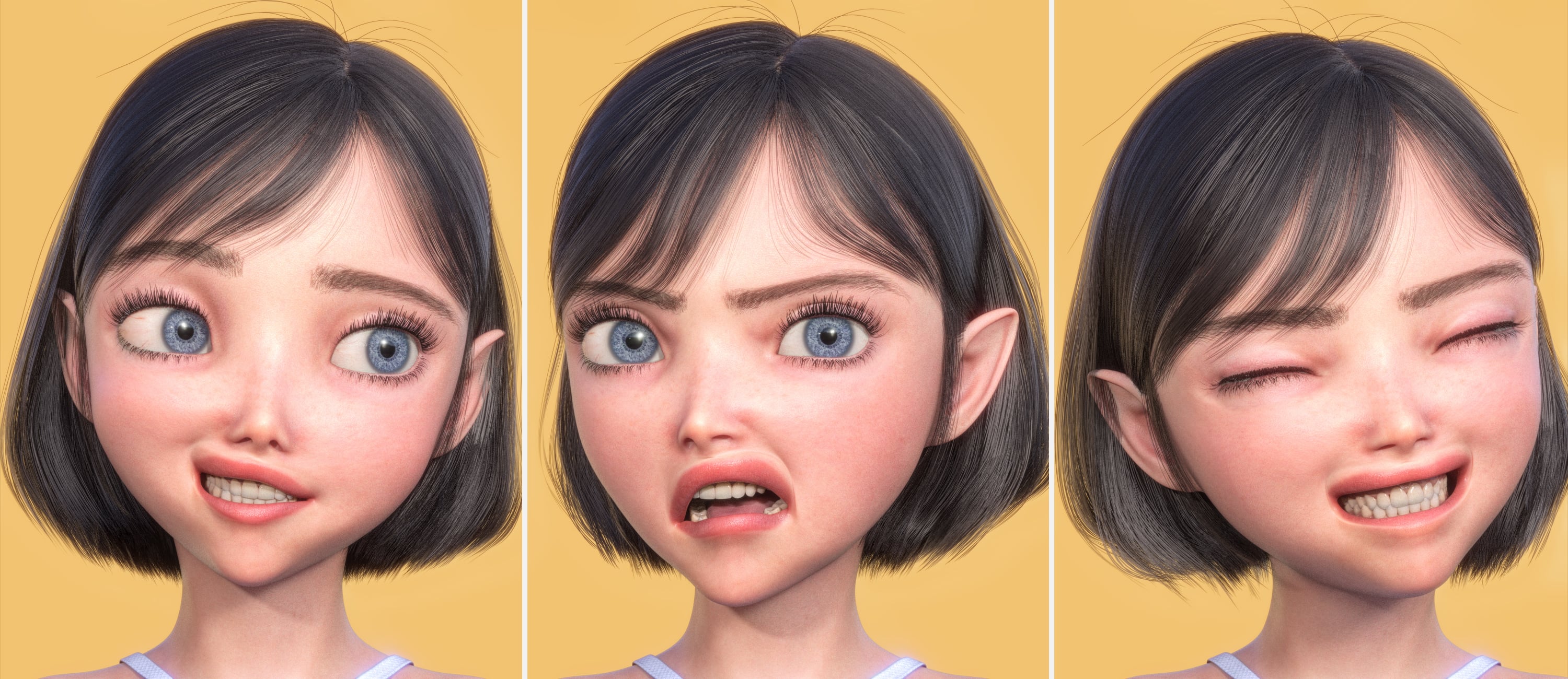 Toonified Expressions Fusion | Daz 3D