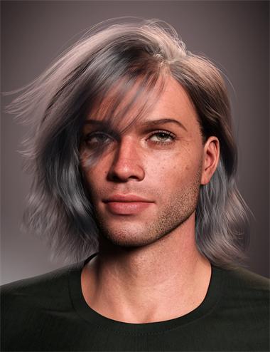 dForce Strand-Based FE Lob Style Hair for Genesis 9, 8, 8.1 | Daz 3D
