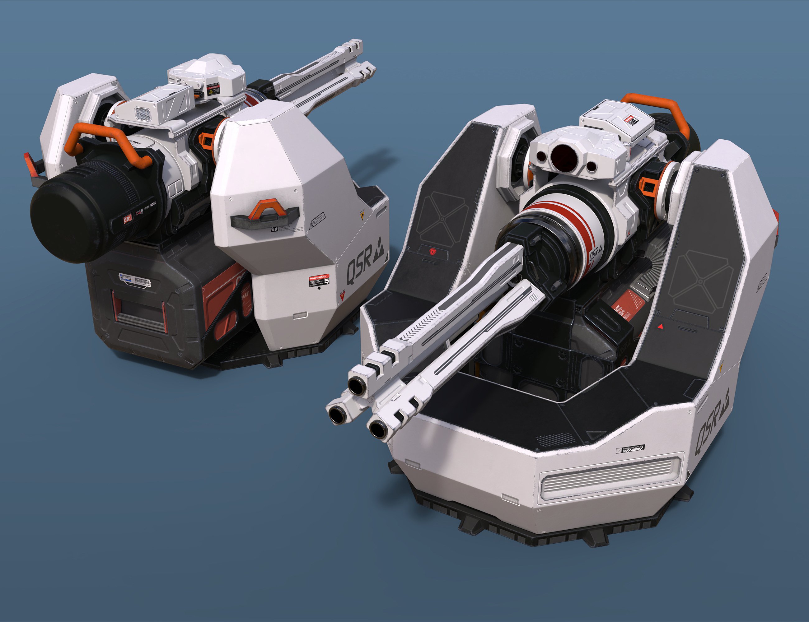 Modular Security Turrets | Daz 3D