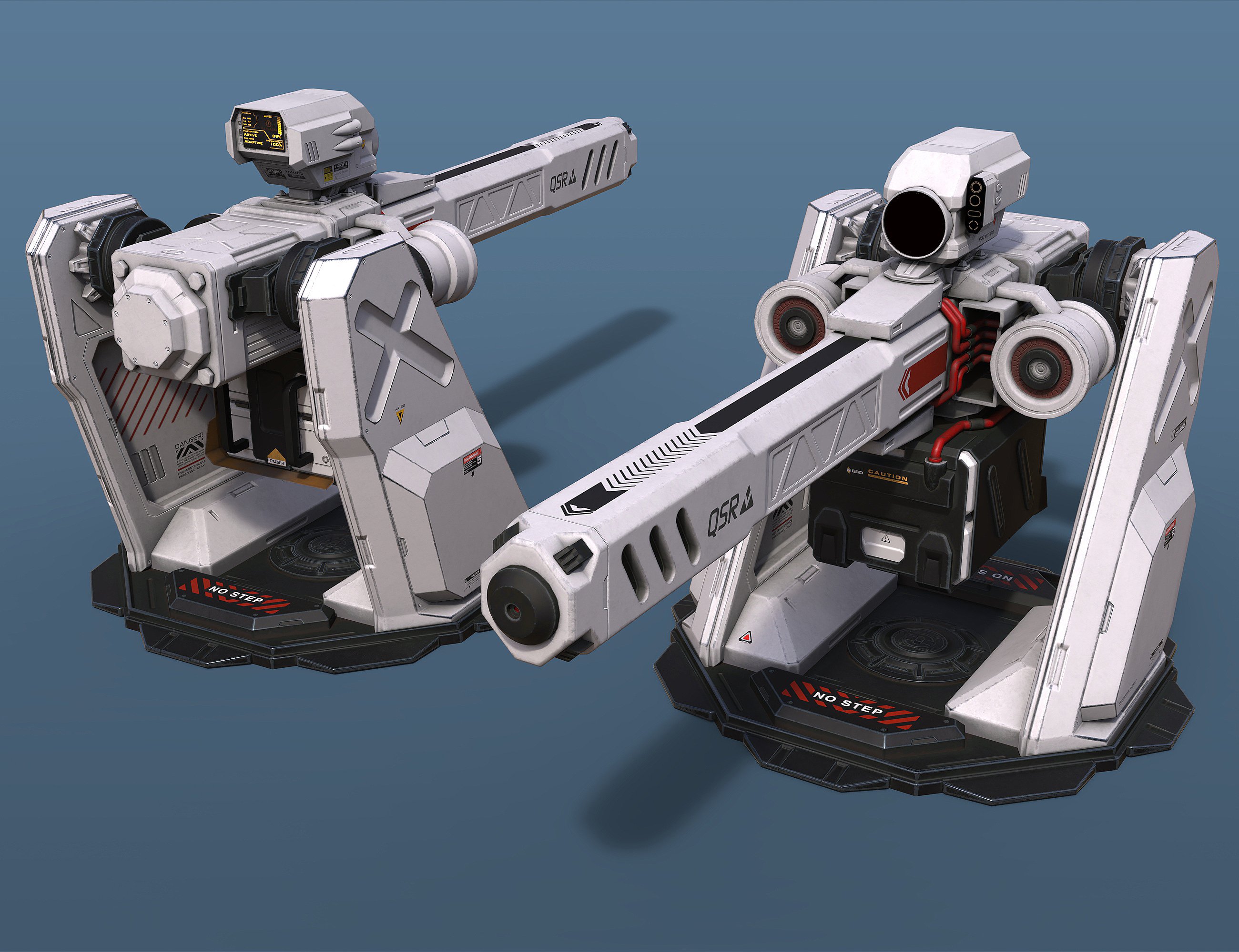 Modular Security Turrets | Daz 3D