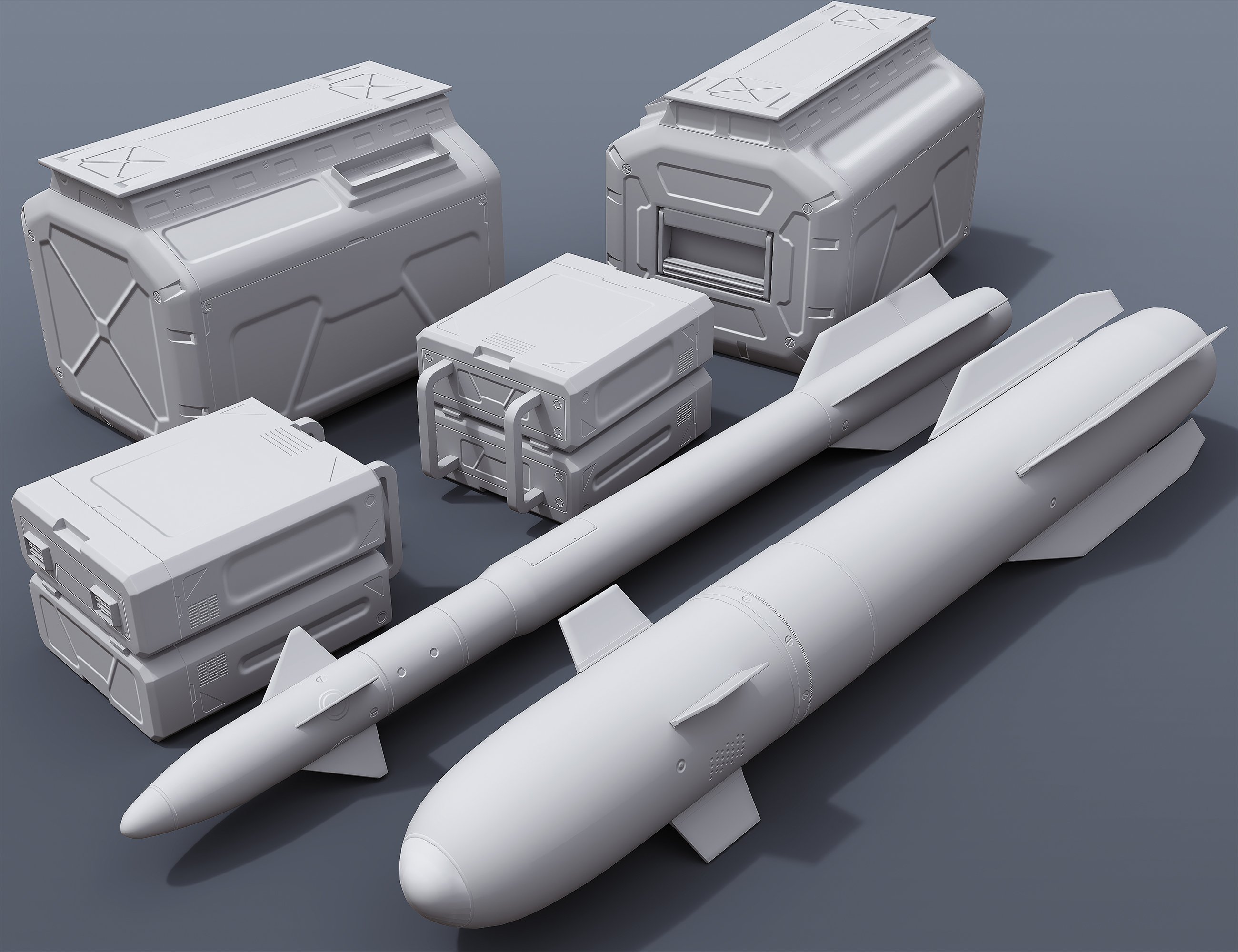 Modular Security Turrets | Daz 3D