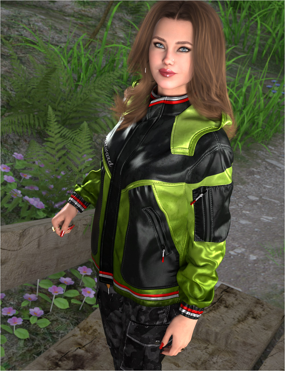 Outward Textures for dForce SU Outdoor Jacket Set | Daz 3D