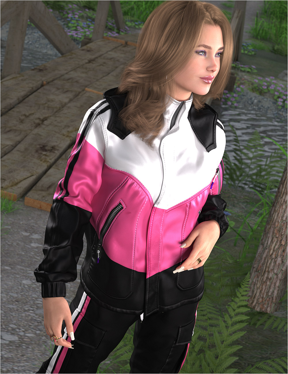Outward Textures for dForce SU Outdoor Jacket Set | Daz 3D