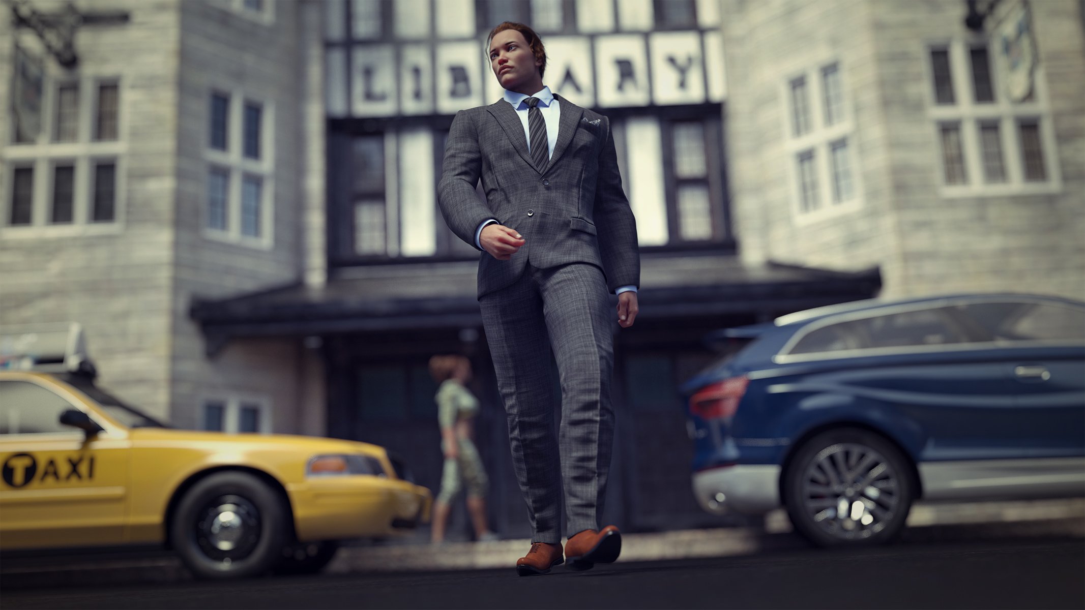 Walking with Attitude Poses for Genesis 8 and 9 | Daz 3D