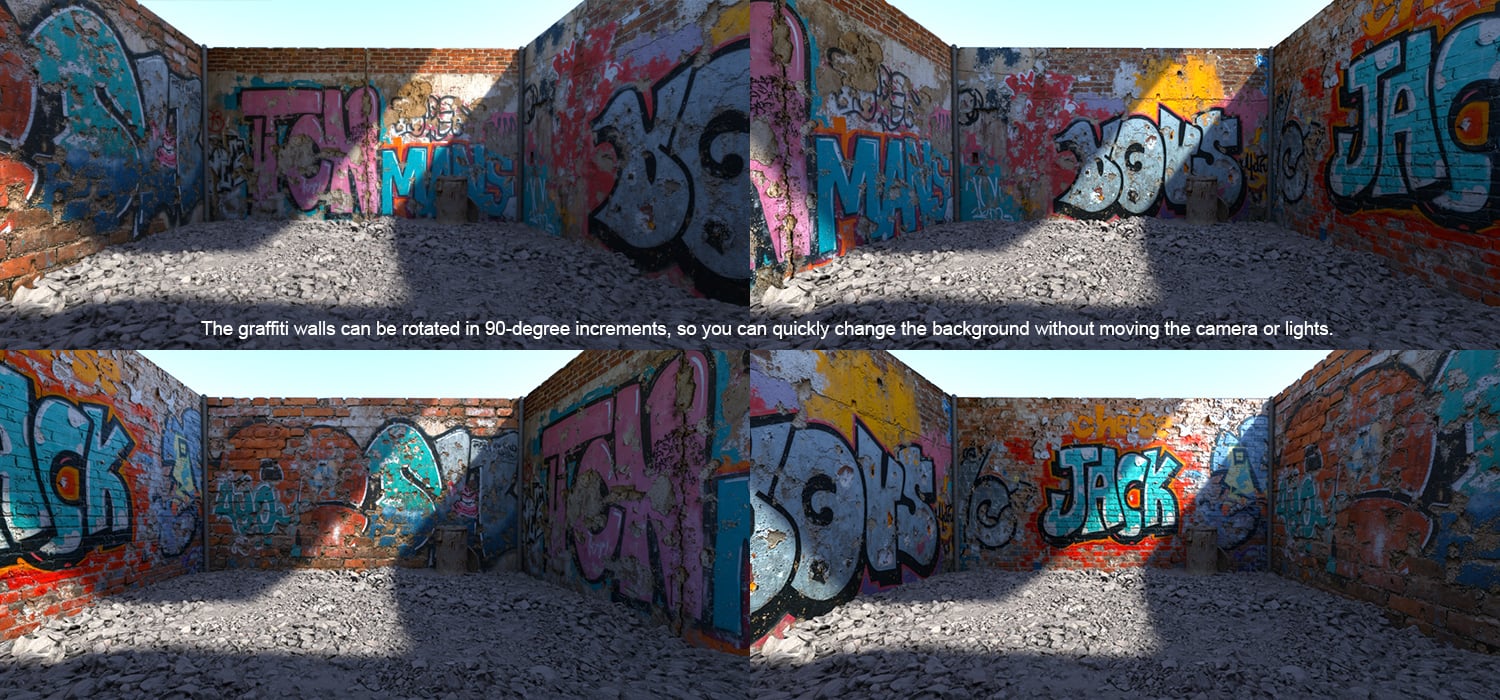 Quick Graffiti Vignette | Daz 3D