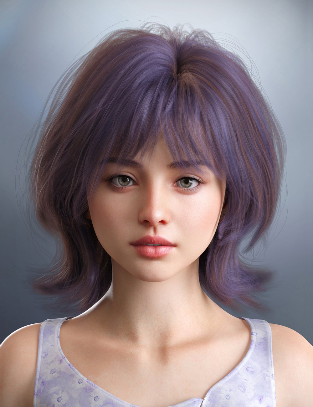 MB Wendee Hair for Genesis 9 | Daz 3D