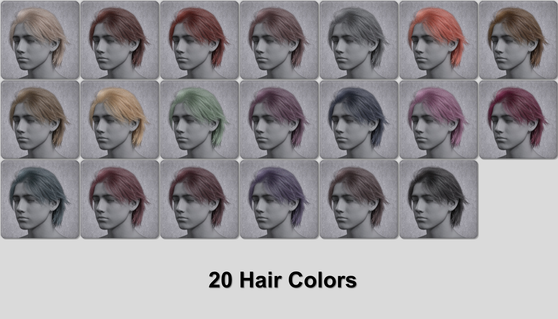 dForce AK Pretty Hair for Genesis 9 | Daz 3D