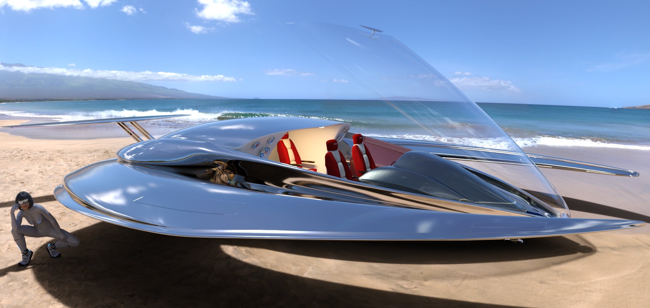 PW Space Ship Stallion | Daz 3D