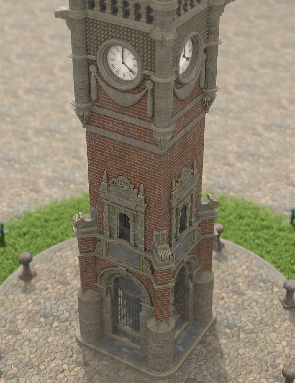 Historical Town Clock | Daz 3D