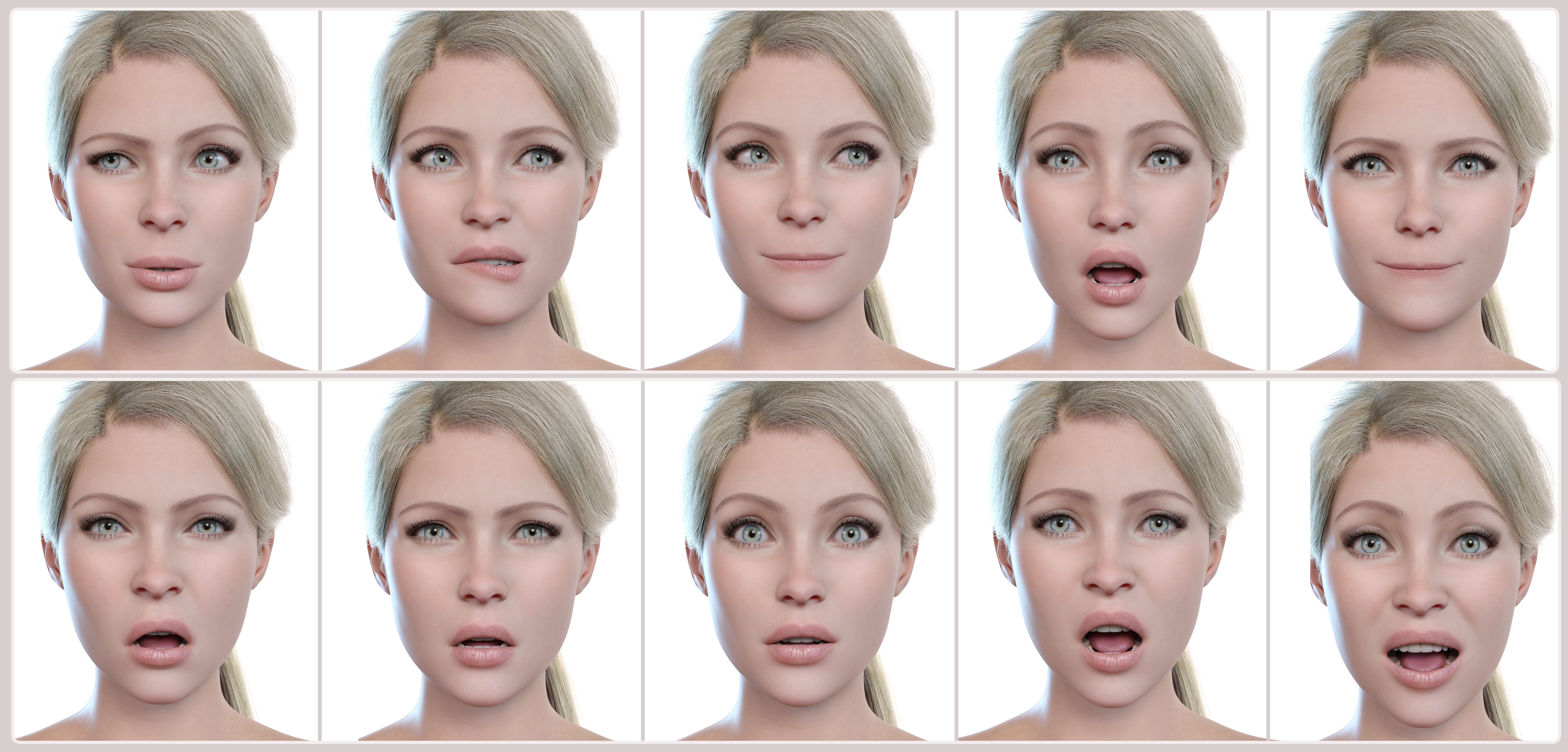 Z Basic Emotions 3 Expressions for Genesis 9 | Daz 3D