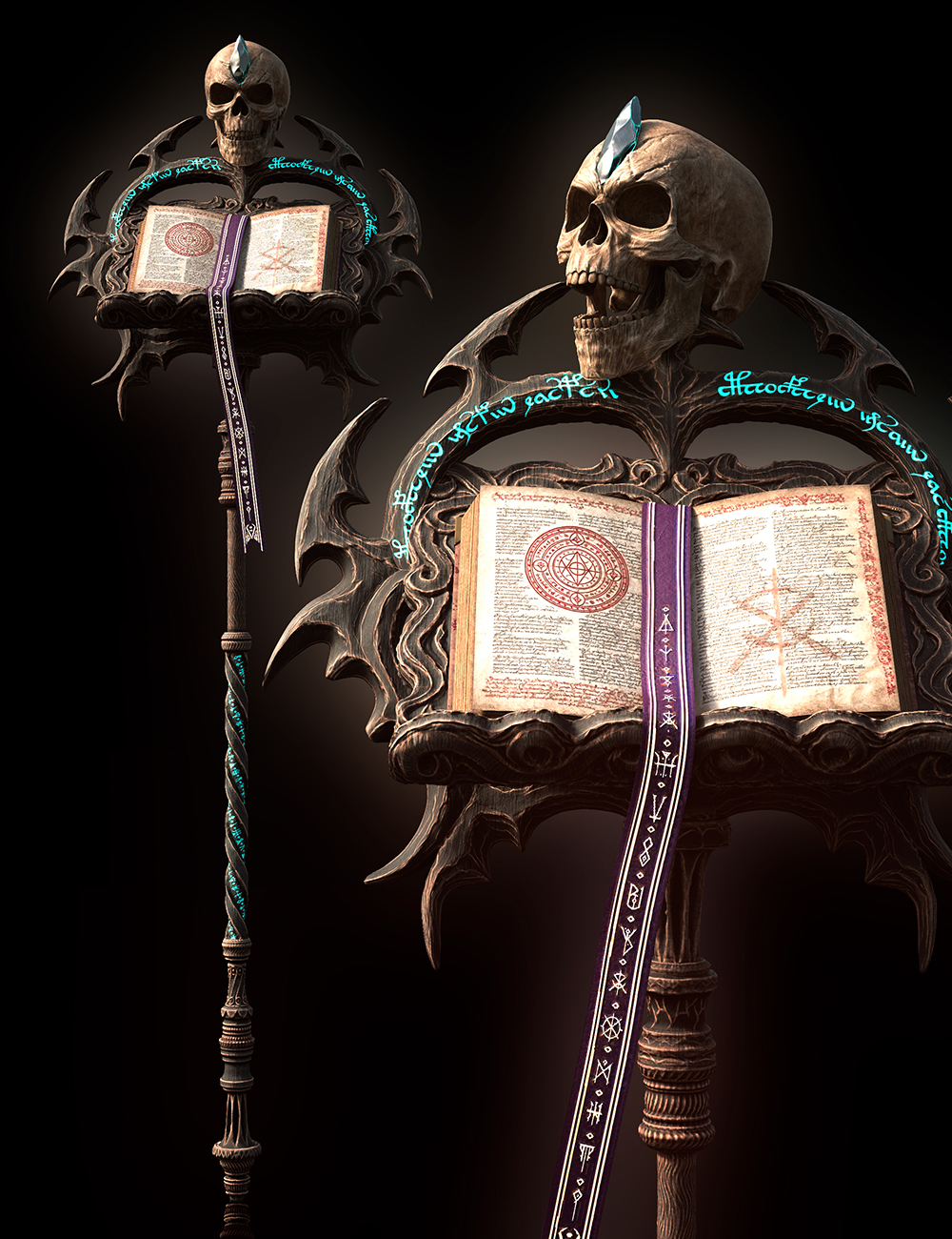 Dark Sovereign HD – A Lich Visage for Genesis 9 | Daz 3D