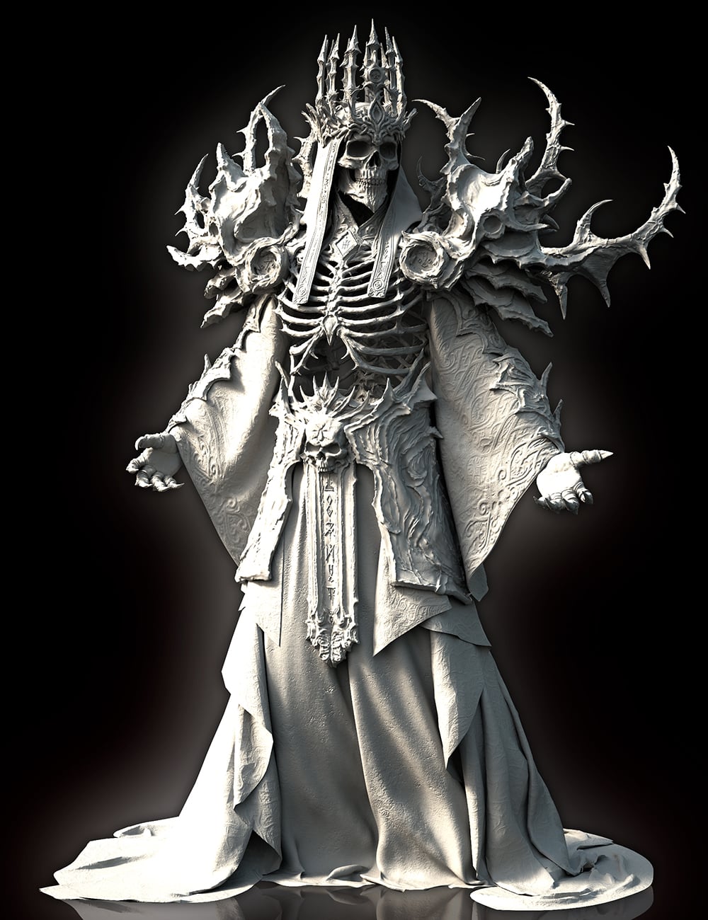 Dark Sovereign HD – A Lich Visage for Genesis 9 | Daz 3D
