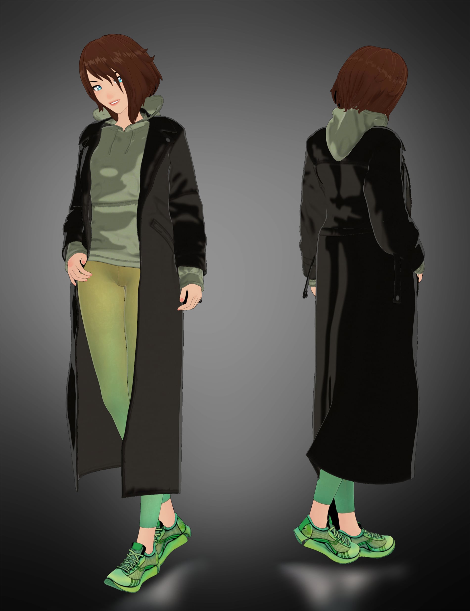 dForce Athleisure Outfit Toon Texture Add-On | Daz 3D