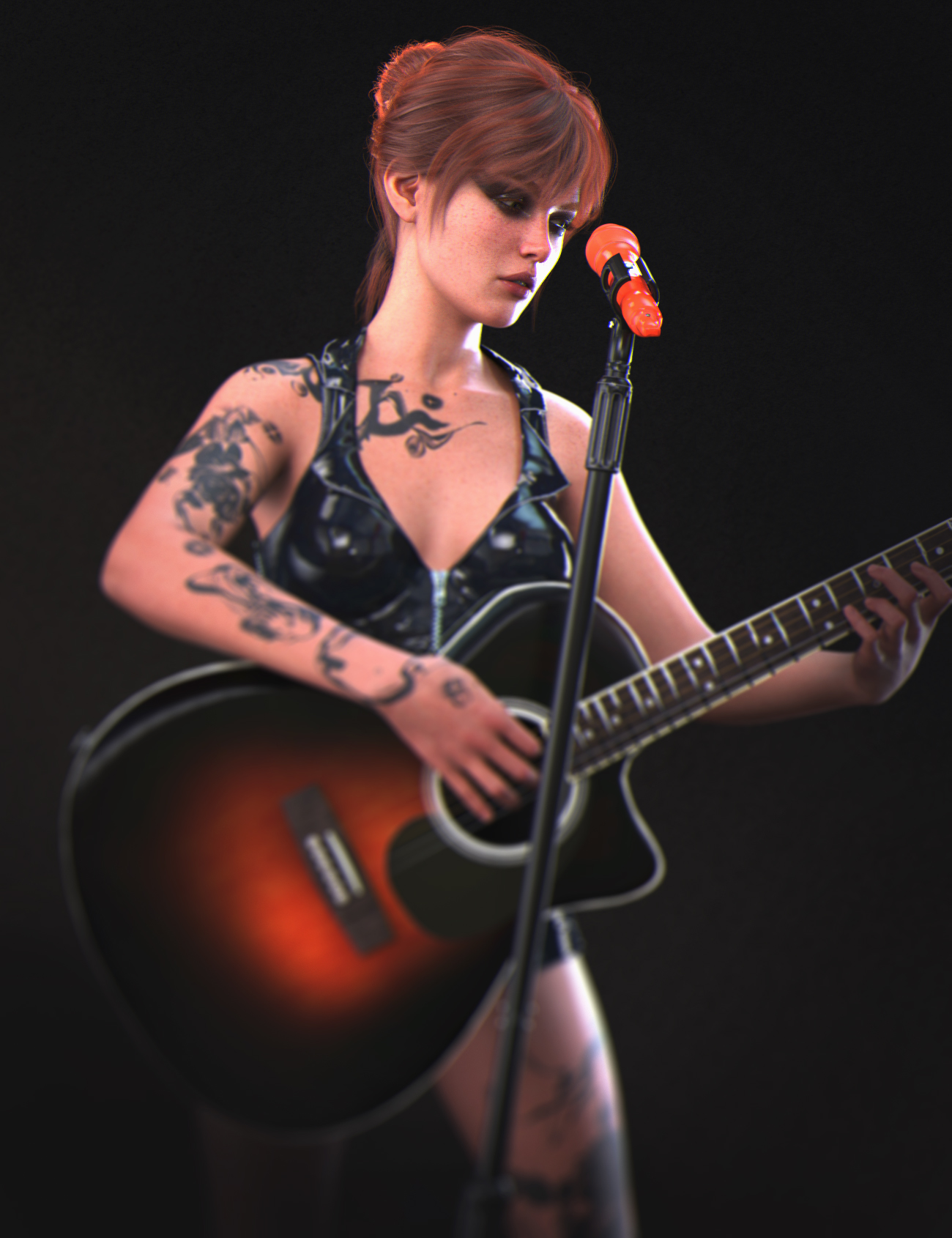 LA Microphone Stand | Daz 3D