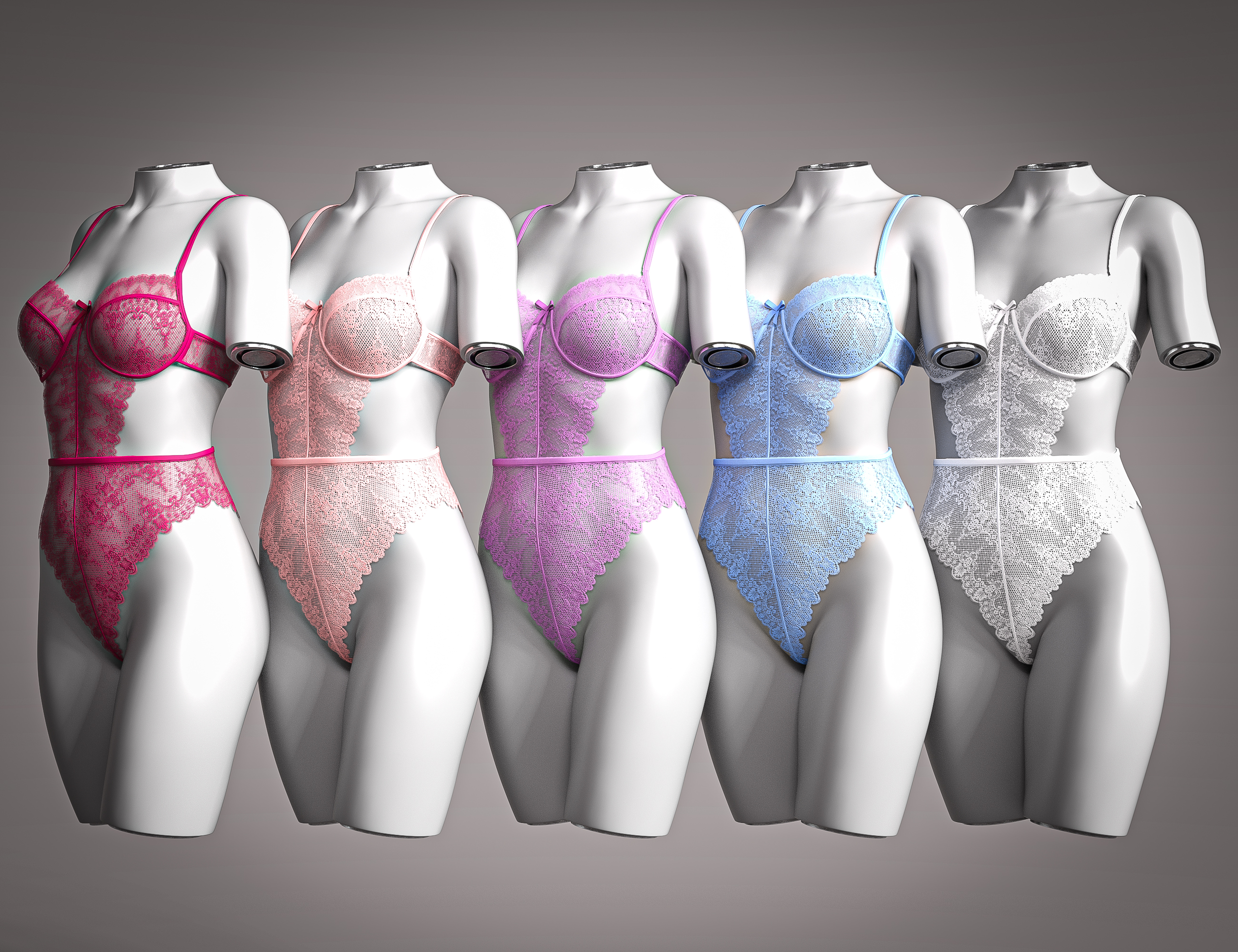 AH Lana Lingerie Outfit For Genesis 9, 8 and 8.1 Female | Daz 3D