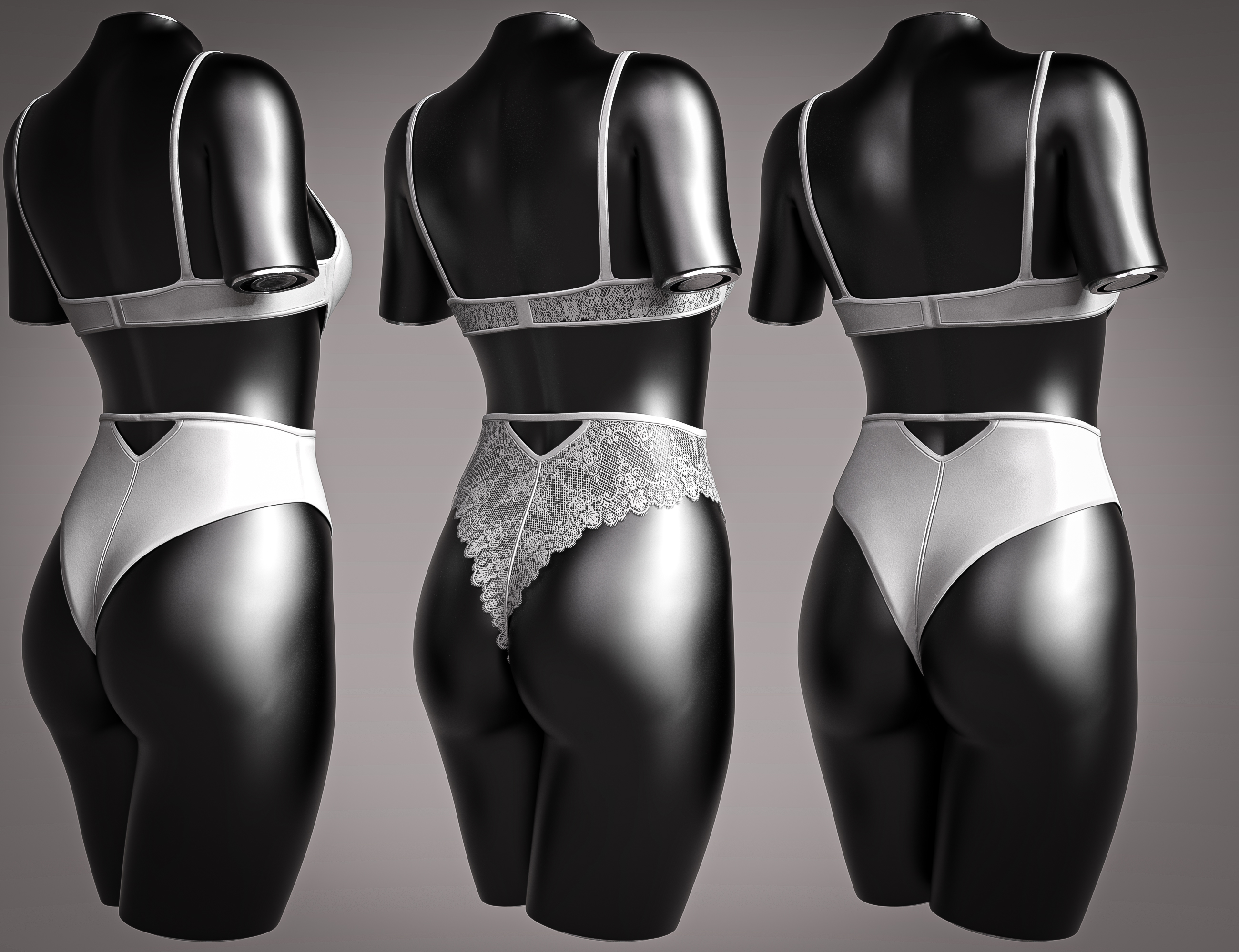 AH Lana Lingerie Outfit For Genesis 9, 8 and 8.1 Female | Daz 3D