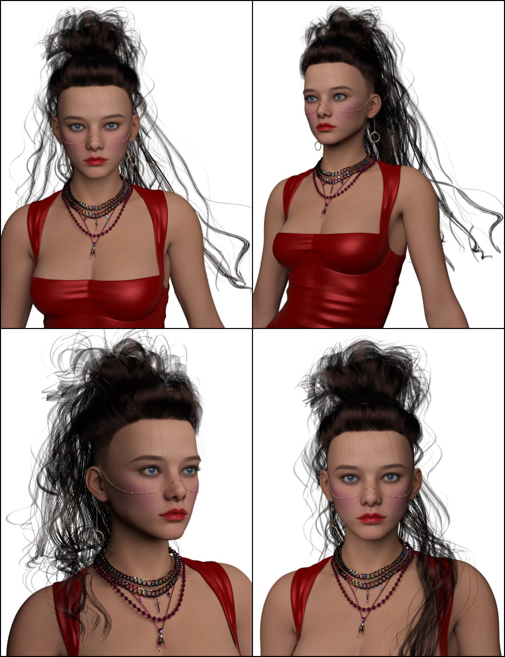 L3D Quick Click Runa Hair | Daz 3D