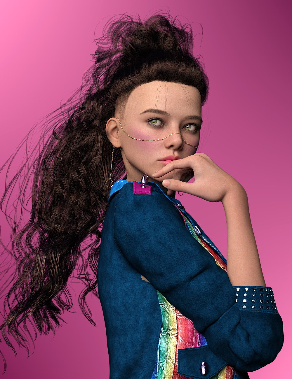 L3D Quick Click Runa Hair | Daz 3D
