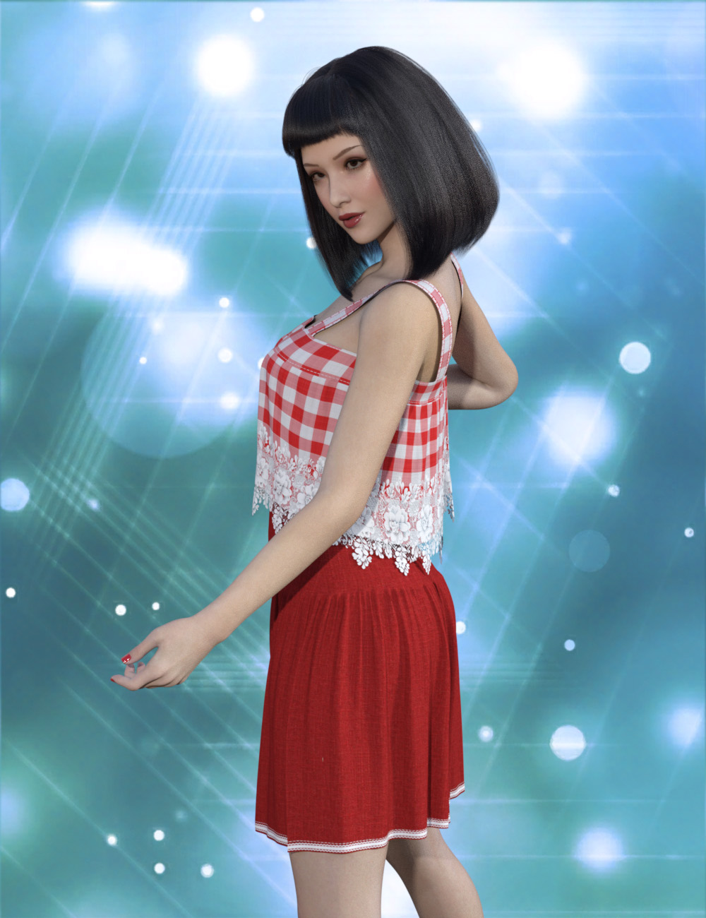 SIC dForce Violet Set for Genesis 9 | Daz 3D