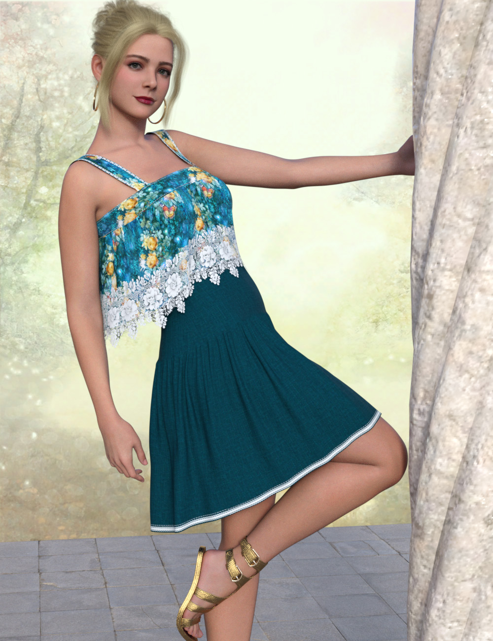 SIC dForce Violet Set for Genesis 9 | Daz 3D