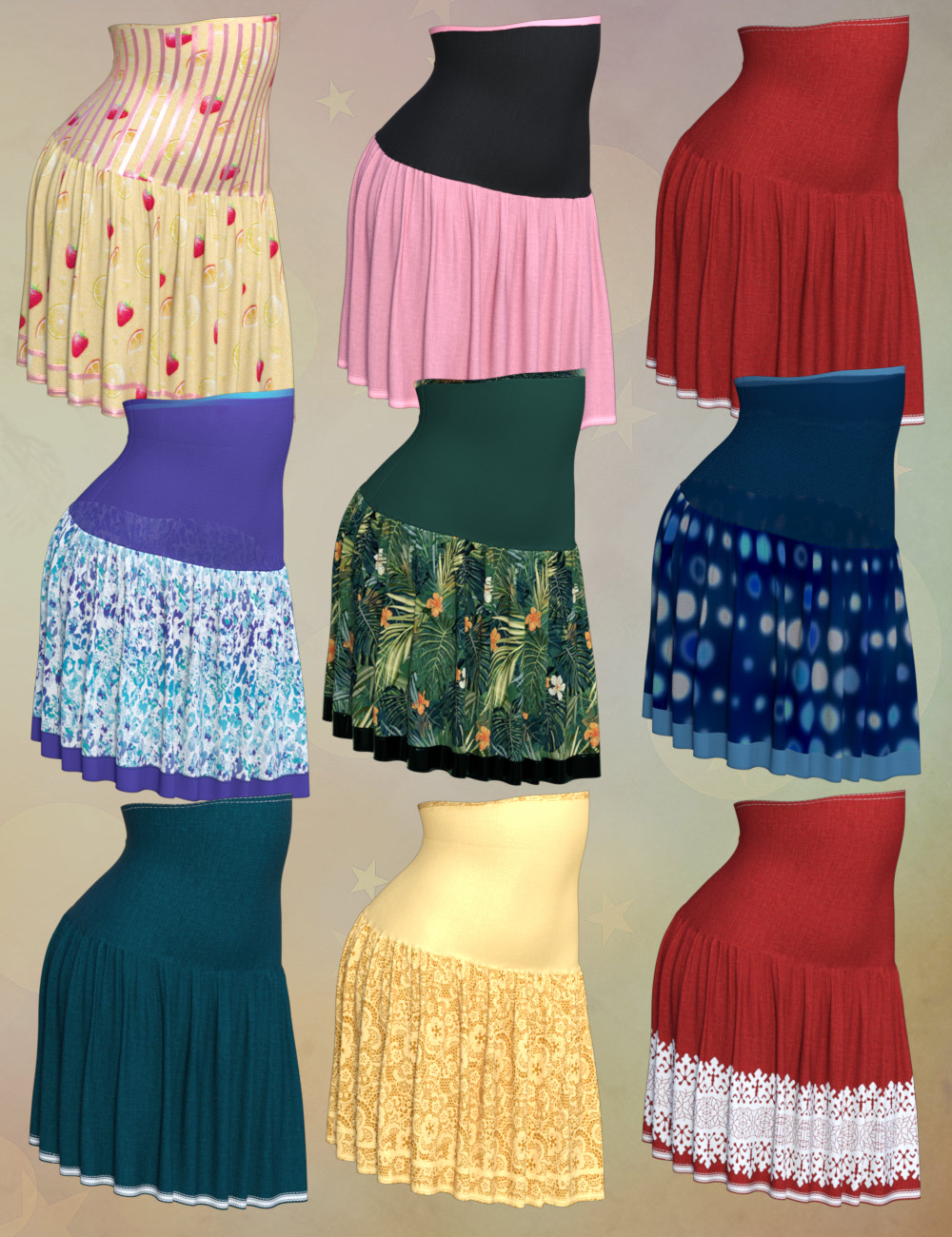 SIC dForce Violet Set for Genesis 9 | Daz 3D