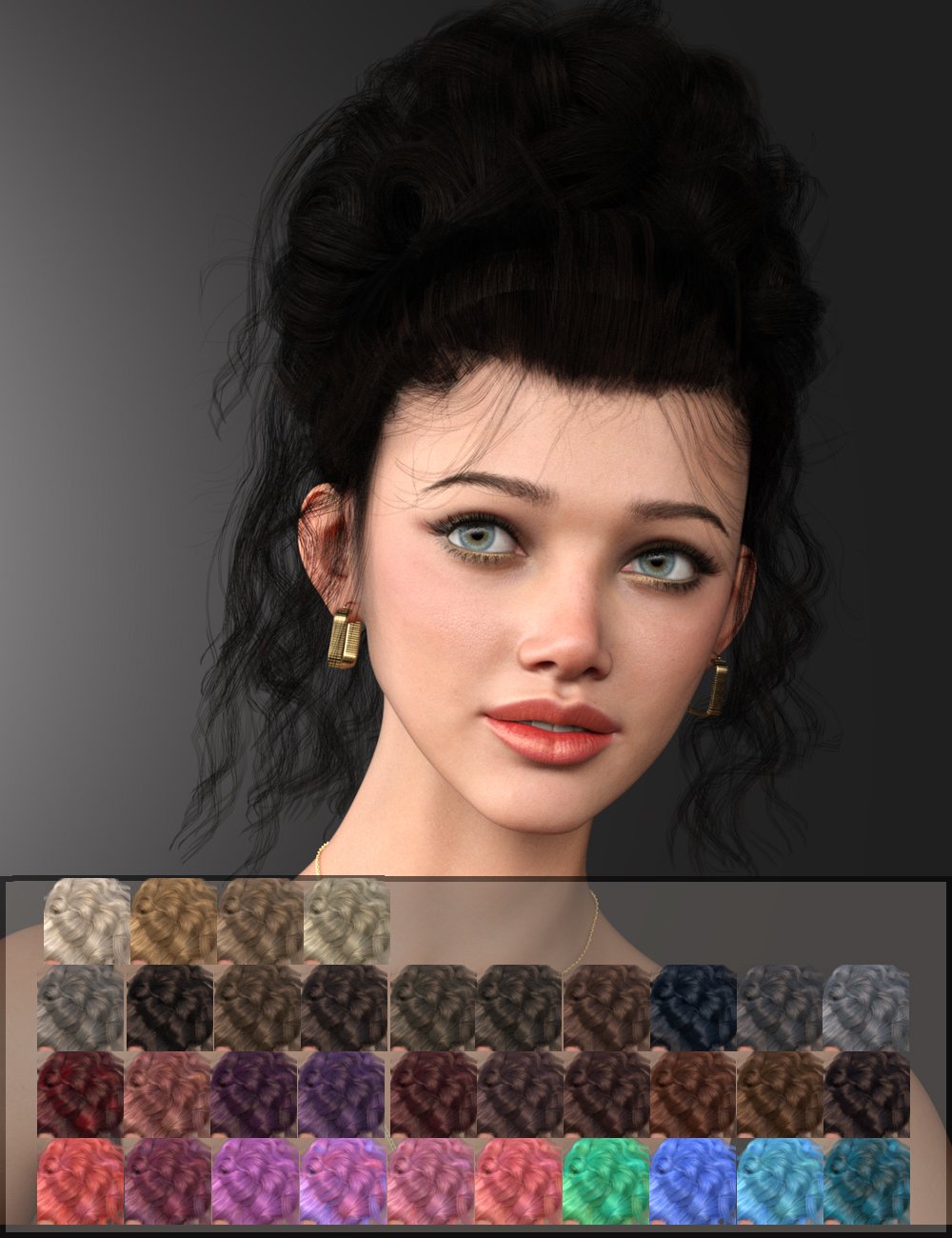 Lesya Hair for Genesis 9 | Daz 3D