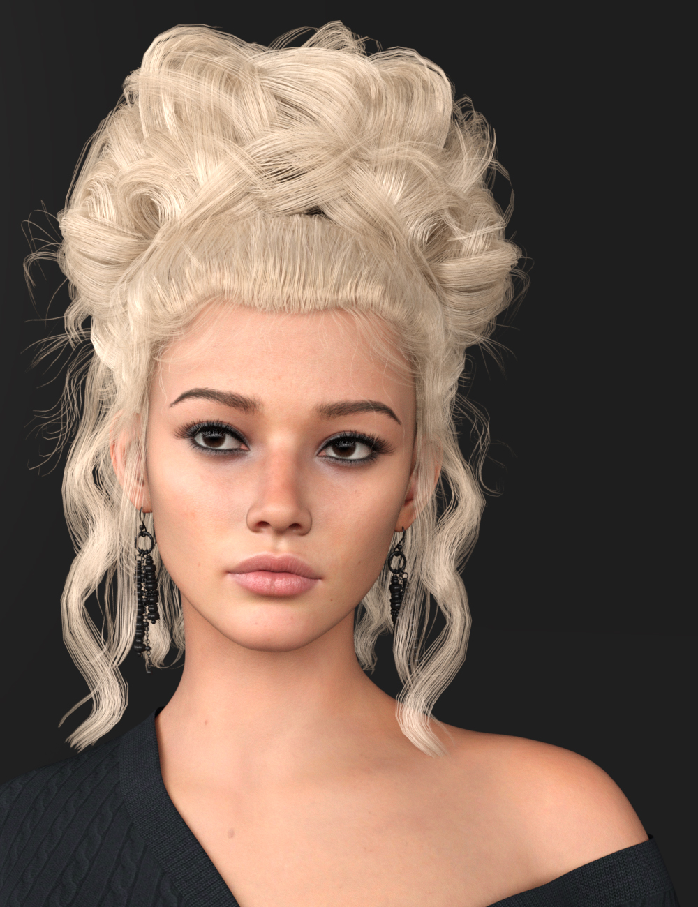 Lesya Hair for Genesis 9 | Daz 3D