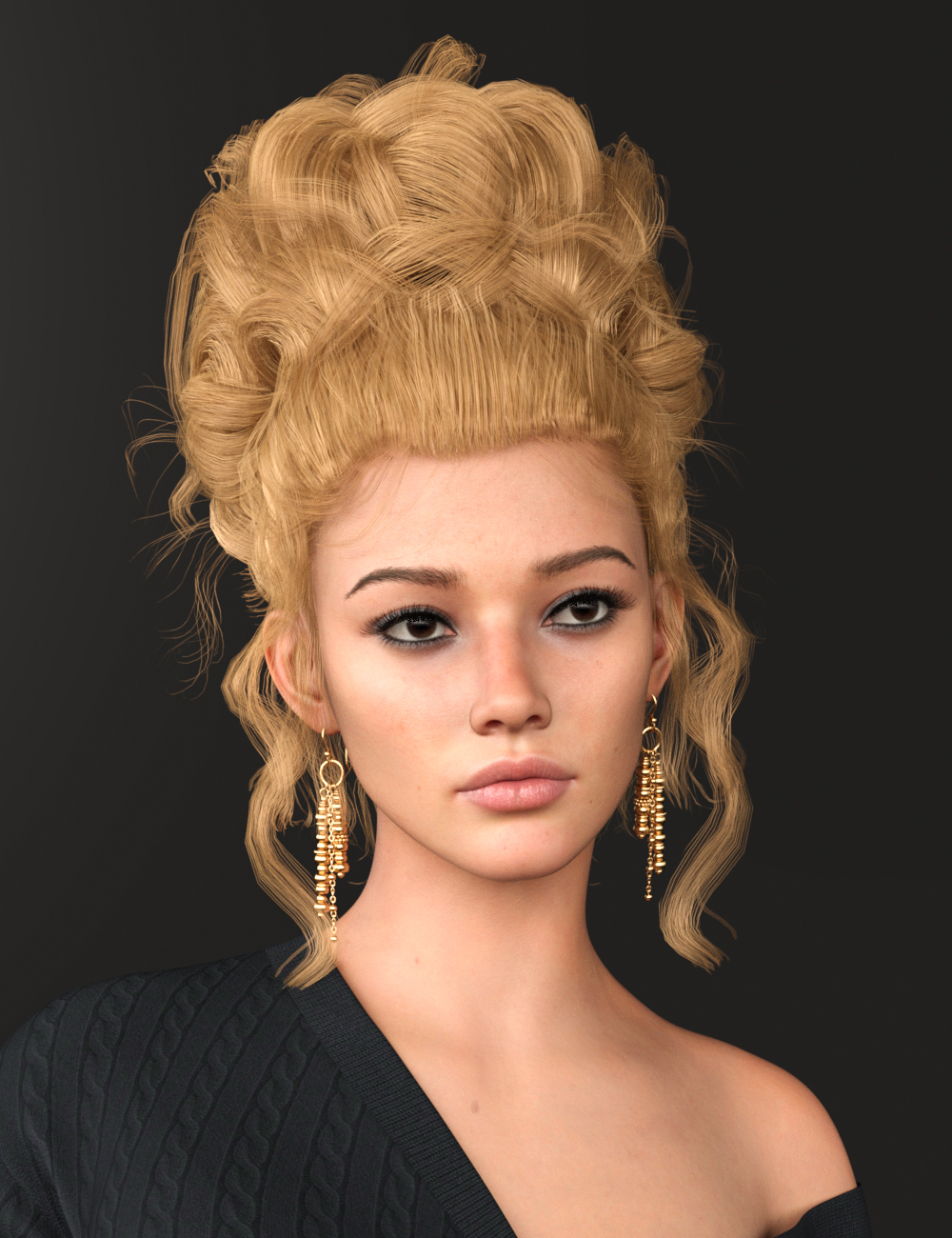 Lesya Hair for Genesis 9 | Daz 3D