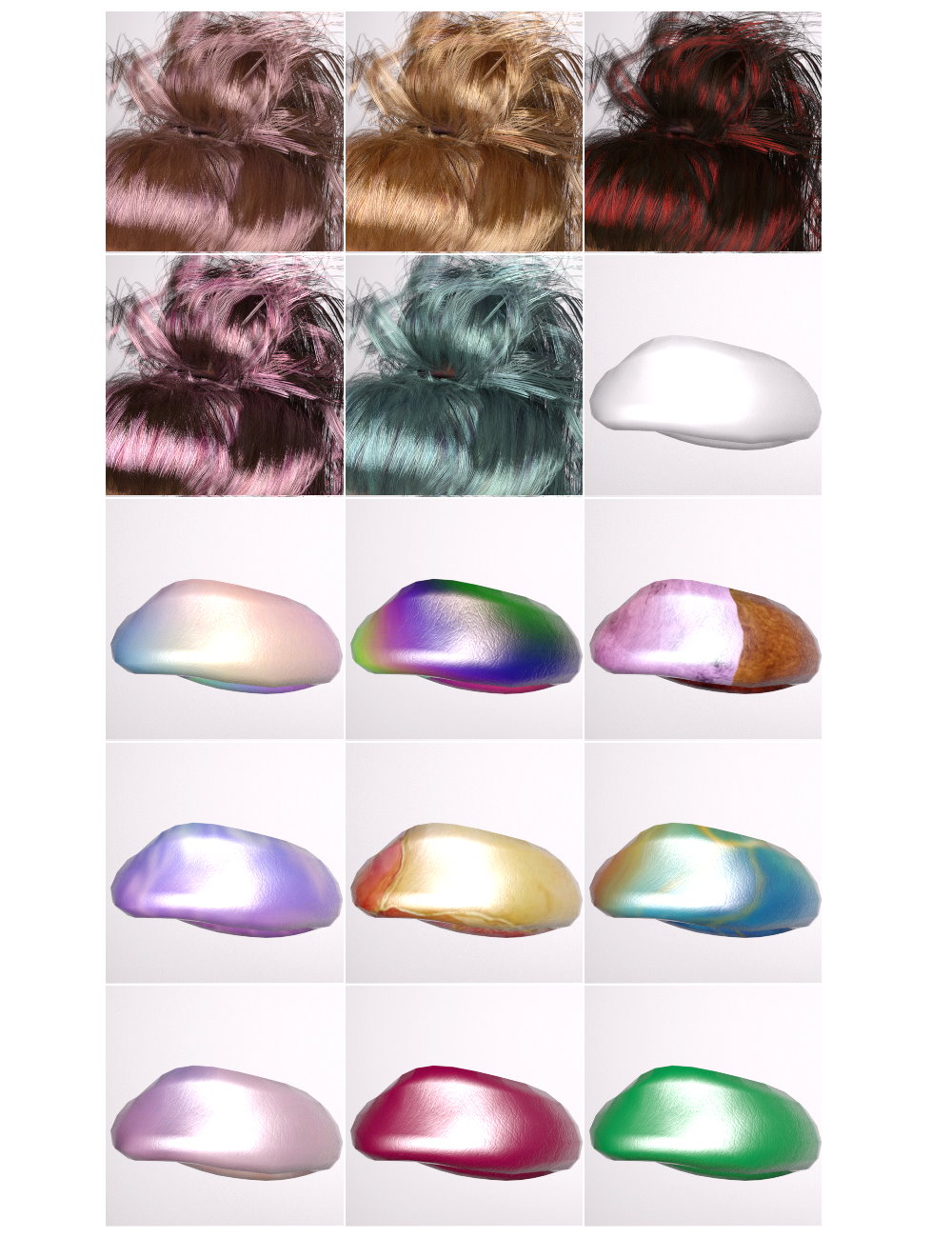 L3D Coloromb Runa Hair Texture Add On | Daz 3D