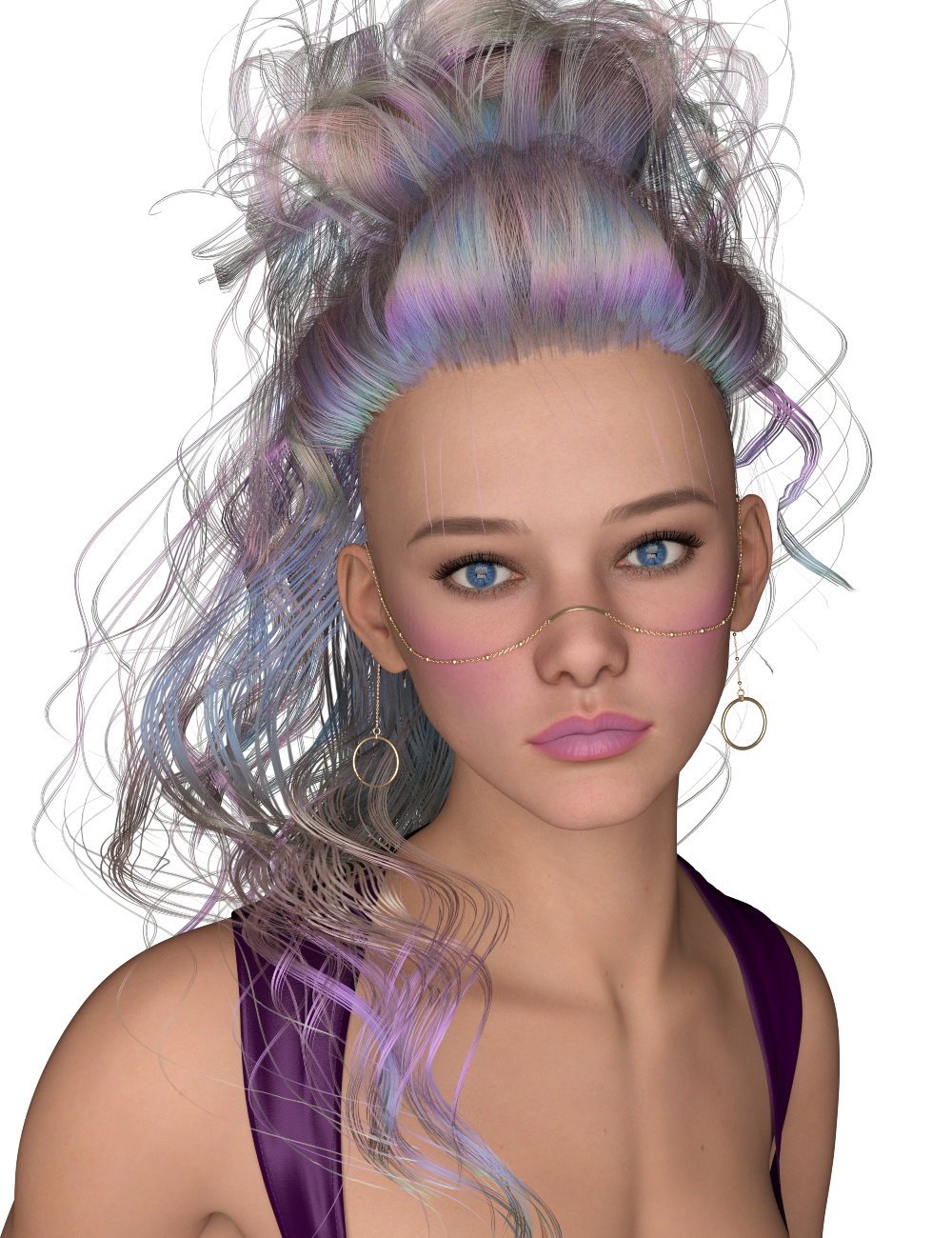 L3D Coloromb Runa Hair Texture Add On | Daz 3D