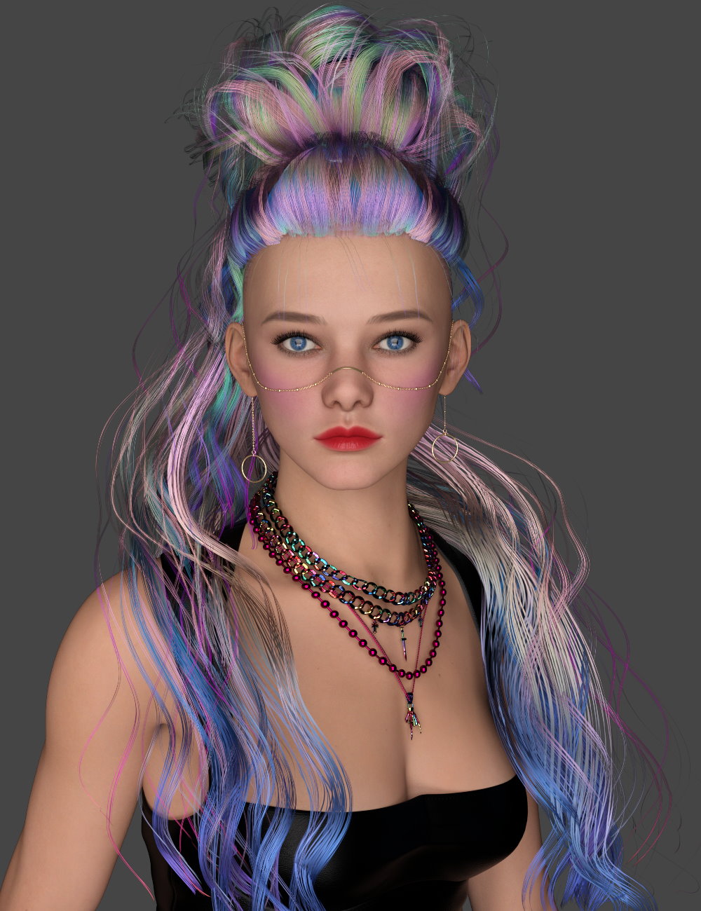 L3D Coloromb Runa Hair Texture Add On | Daz 3D