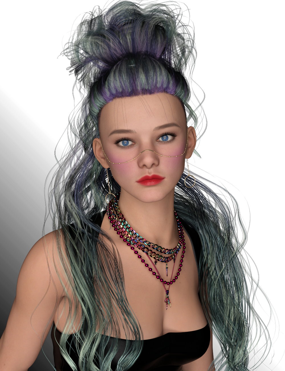 L3D Coloromb Runa Hair Texture Add On | Daz 3D
