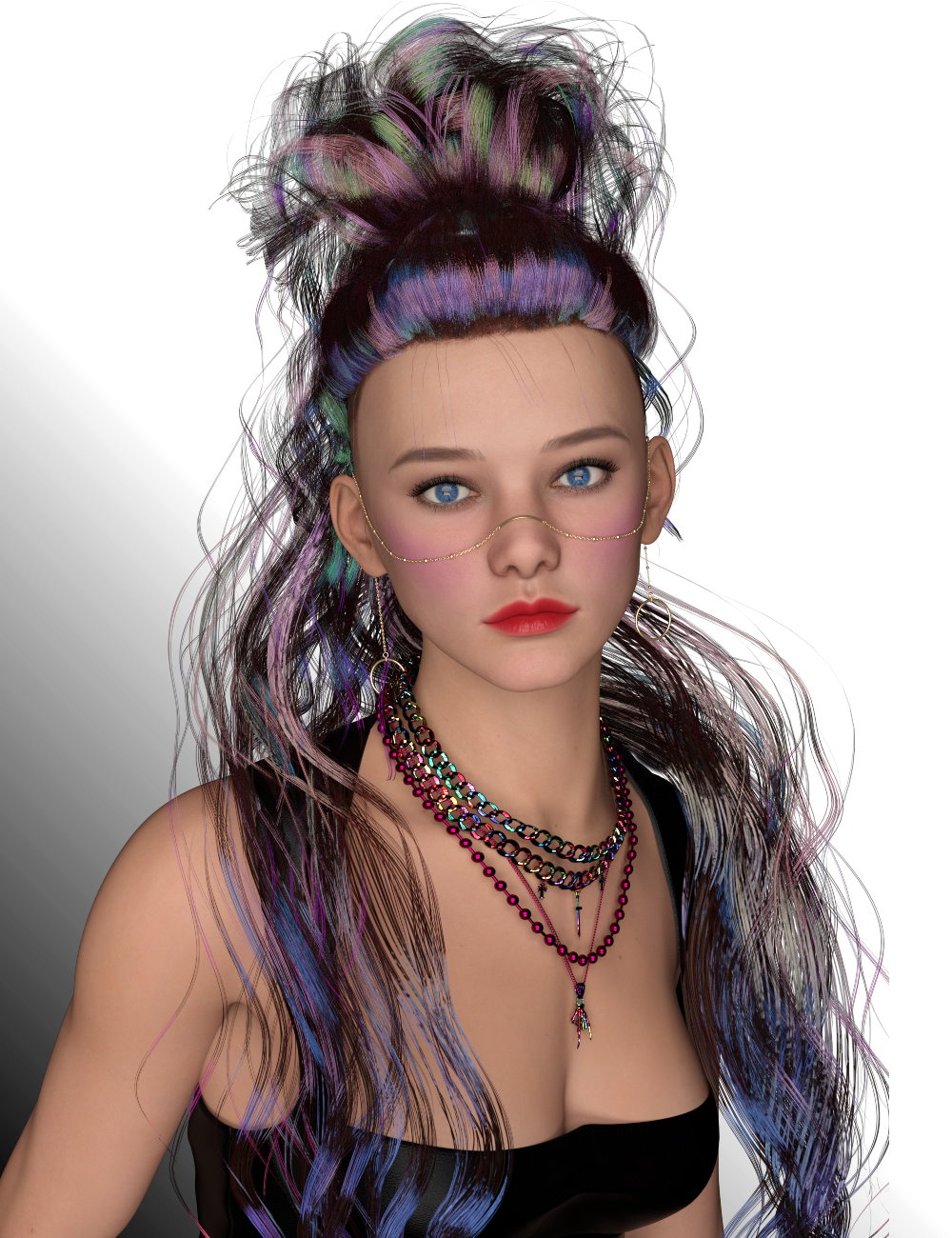 L3D Coloromb Runa Hair Texture Add On | Daz 3D