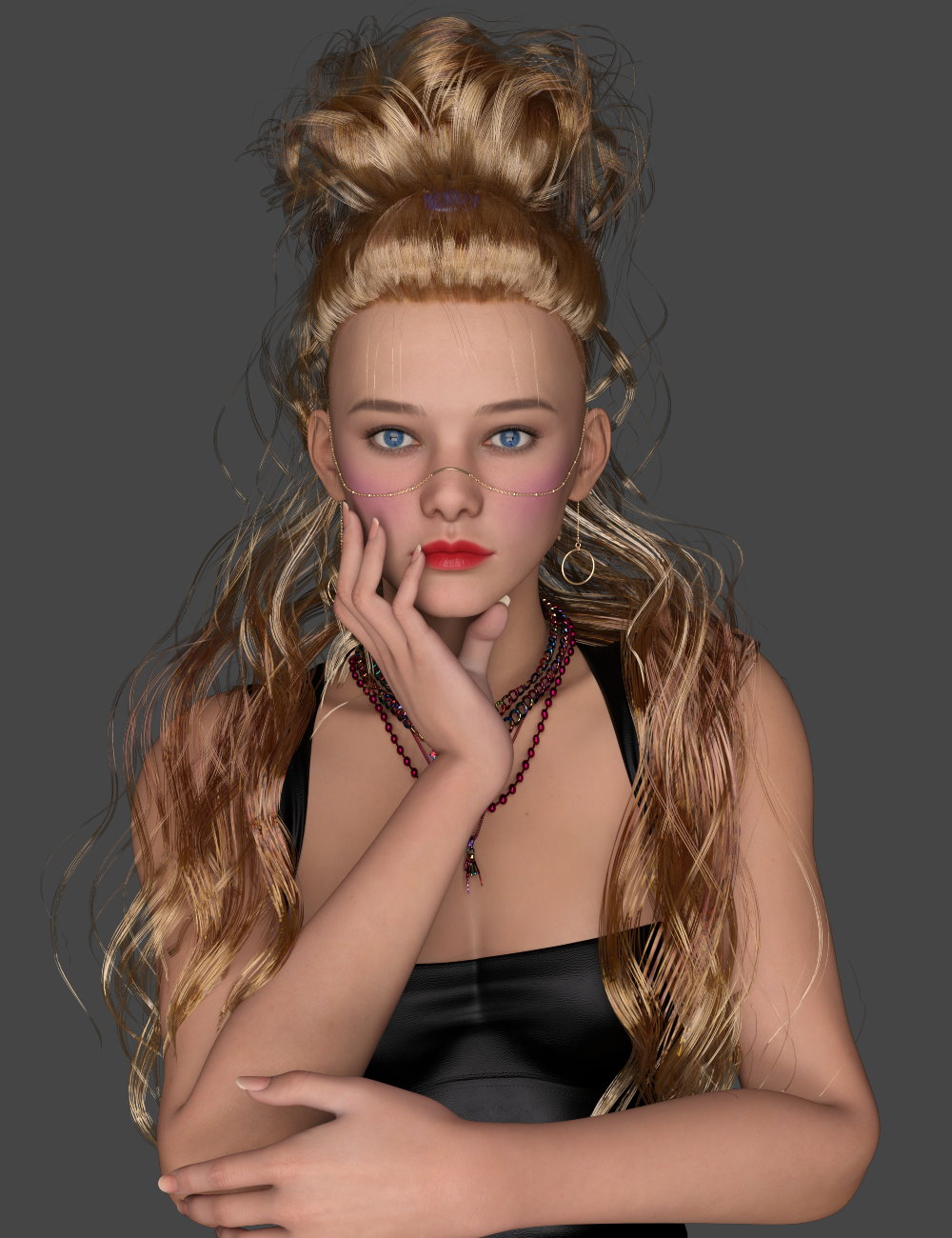 L3D Coloromb Runa Hair Texture Add On | Daz 3D