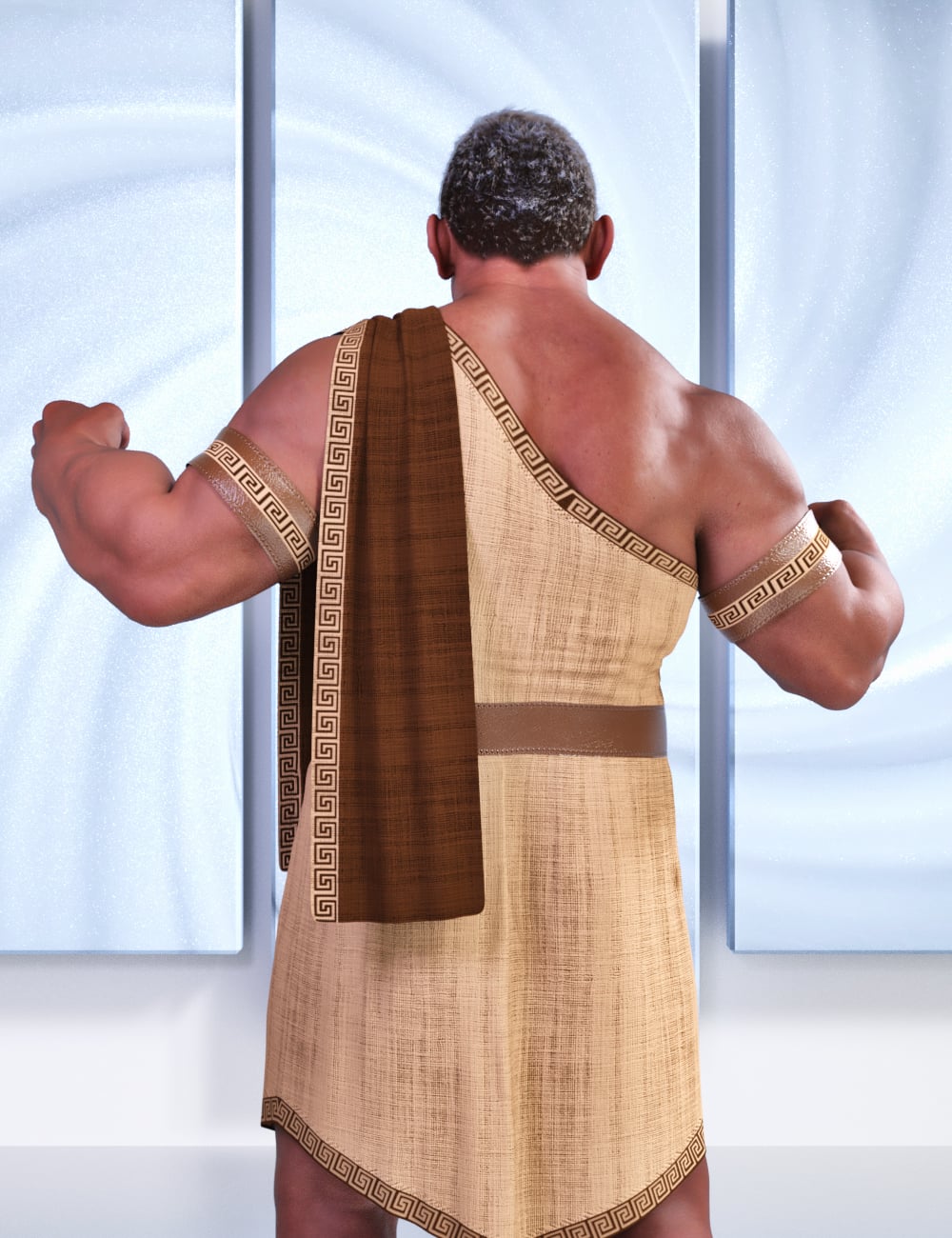 JMR dForce Greek Costume for Genesis 9 and 8 Male | Daz 3D