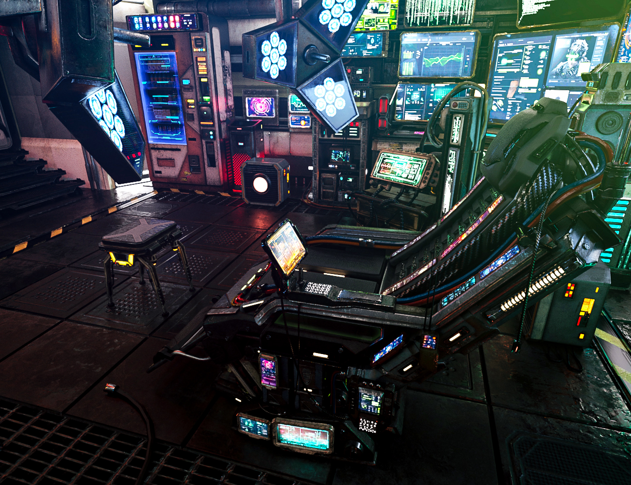 XI Cyber Hackers Room | Daz 3D