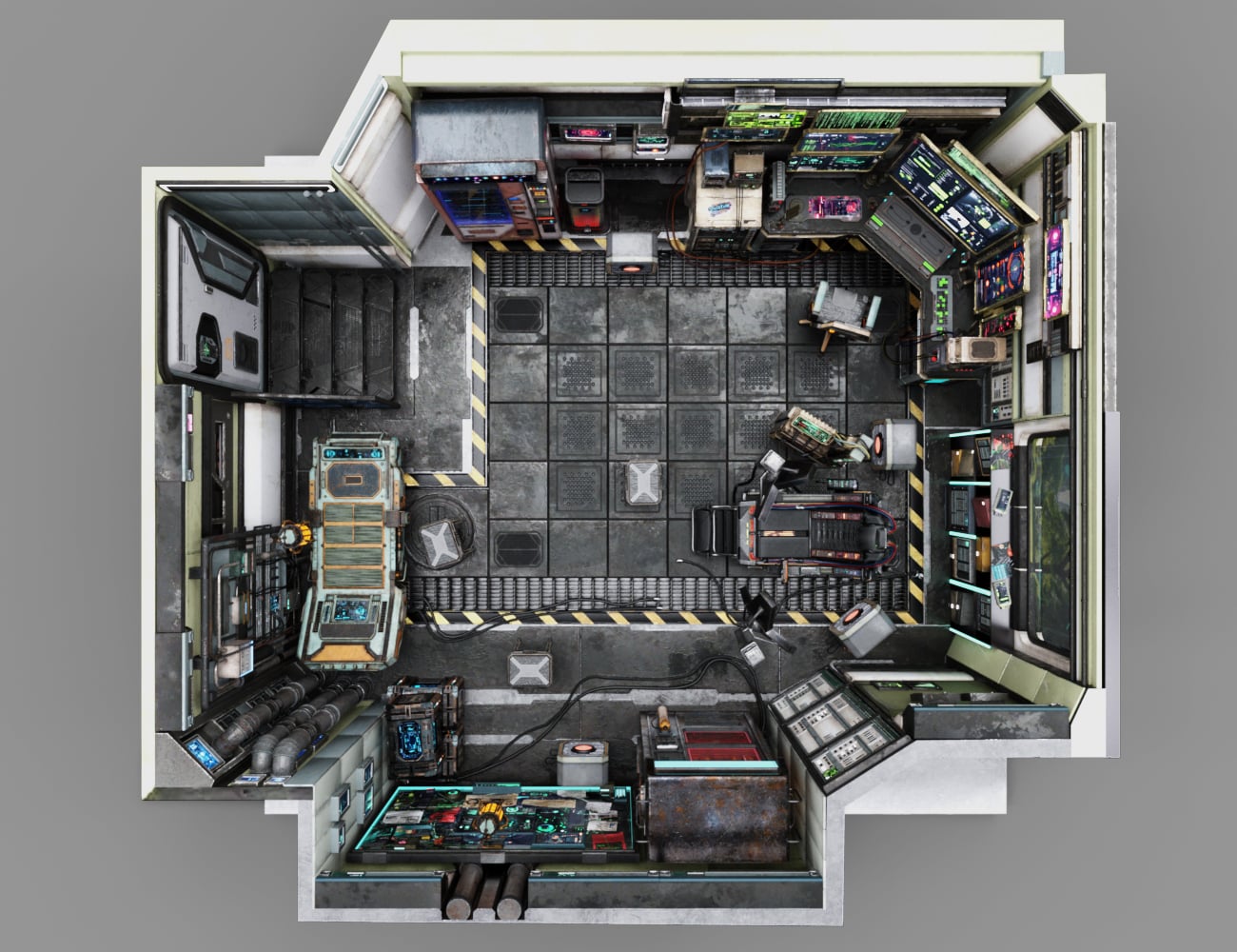 XI Cyber Hackers Room | Daz 3D