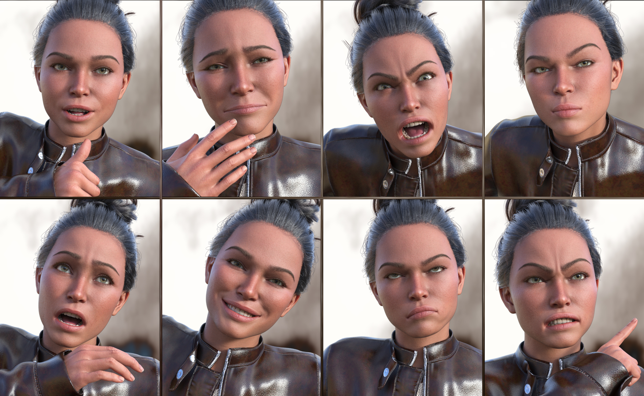 JW Everyday Expressions for Chloe 9 | Daz 3D