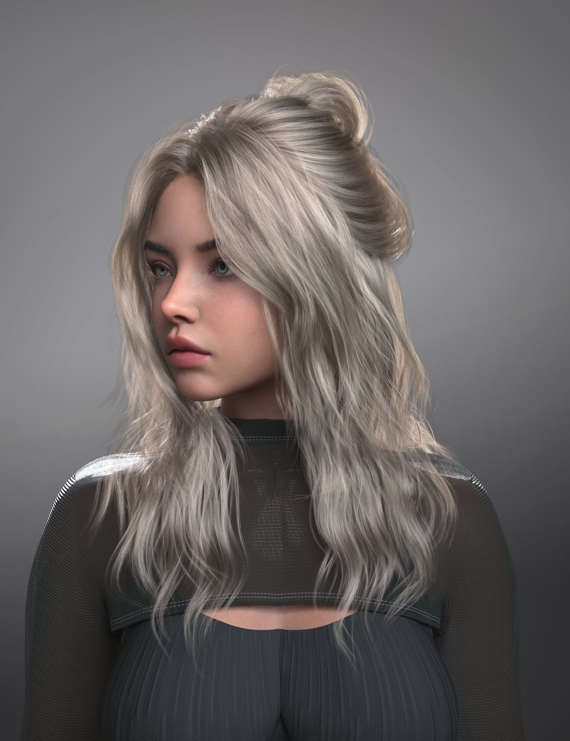 MB Reann Hair and MB Reann for Genesis 9 Feminine | Daz 3D