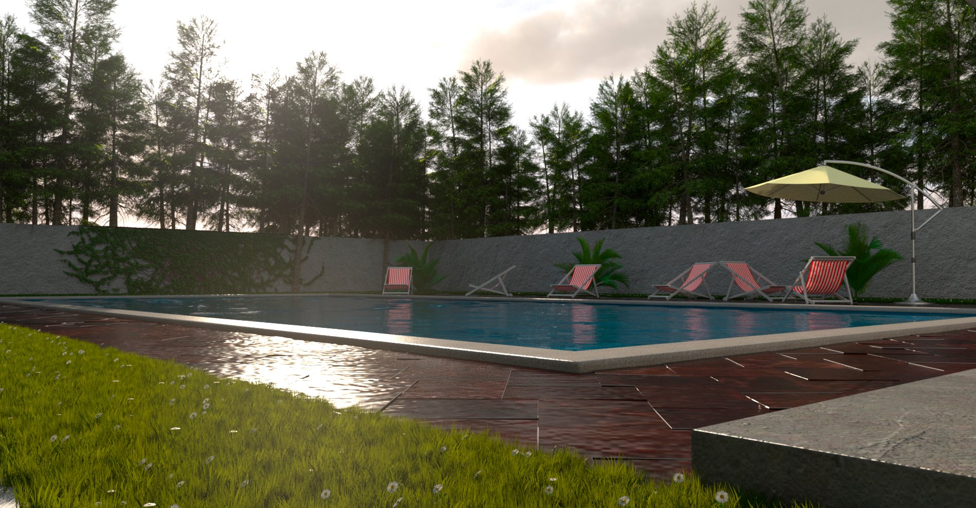 Easygoing Swimming Pool | Daz 3D
