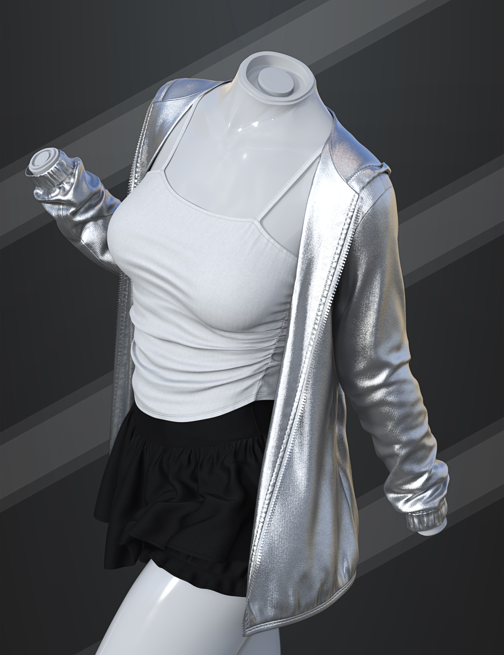 dForce SU Daily Suit for Genesis 9, 8.1, and 8 Female | Daz 3D
