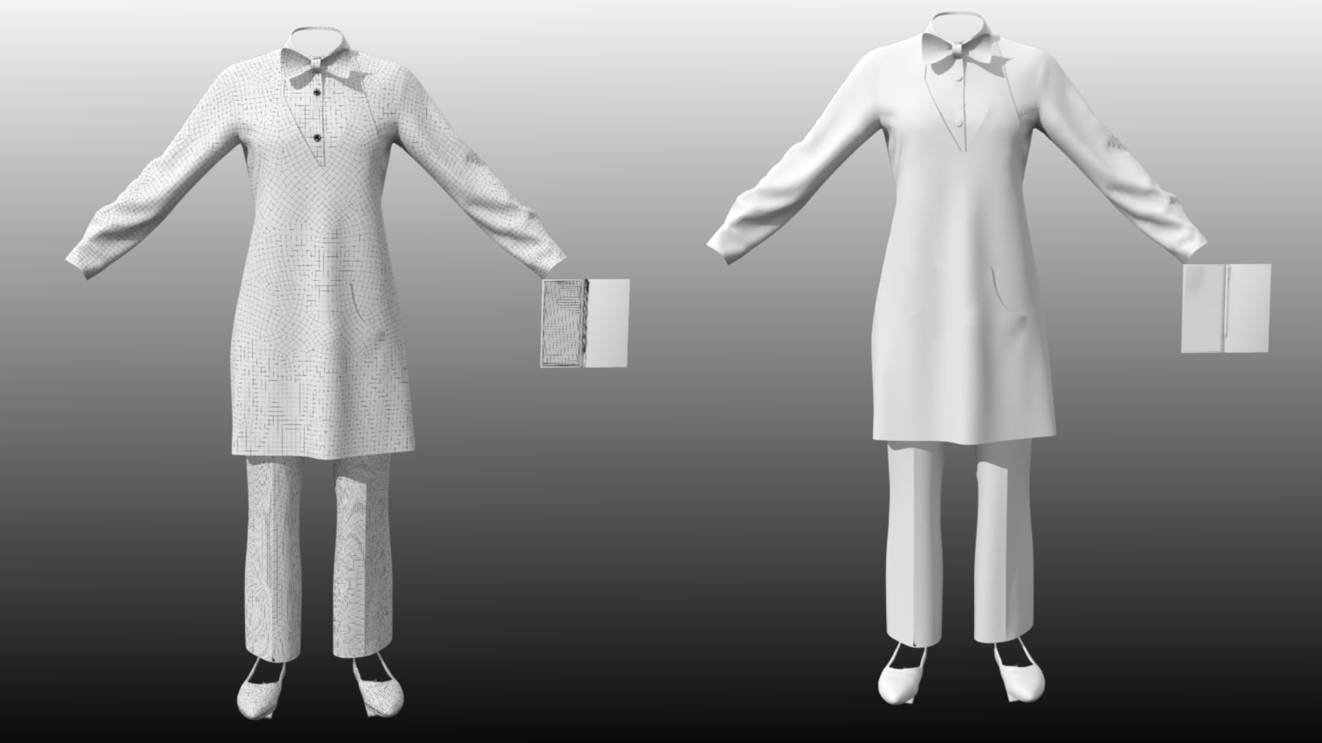 FG Waitress Outfit for Genesis 9 | Daz 3D