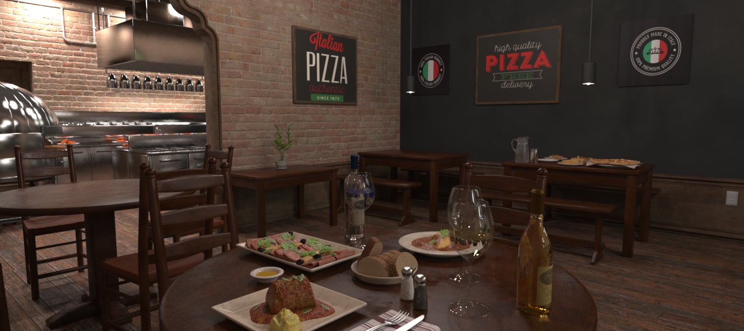 FG Italian Restaurant Bundle | Daz 3D