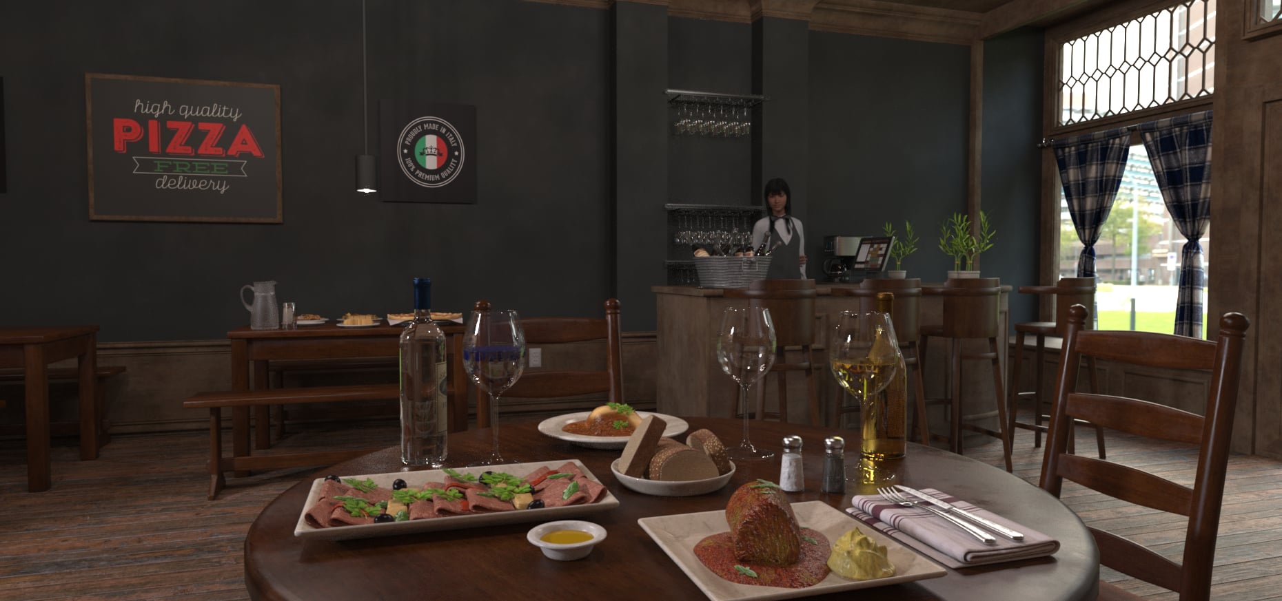 FG Italian Restaurant Bundle | Daz 3D