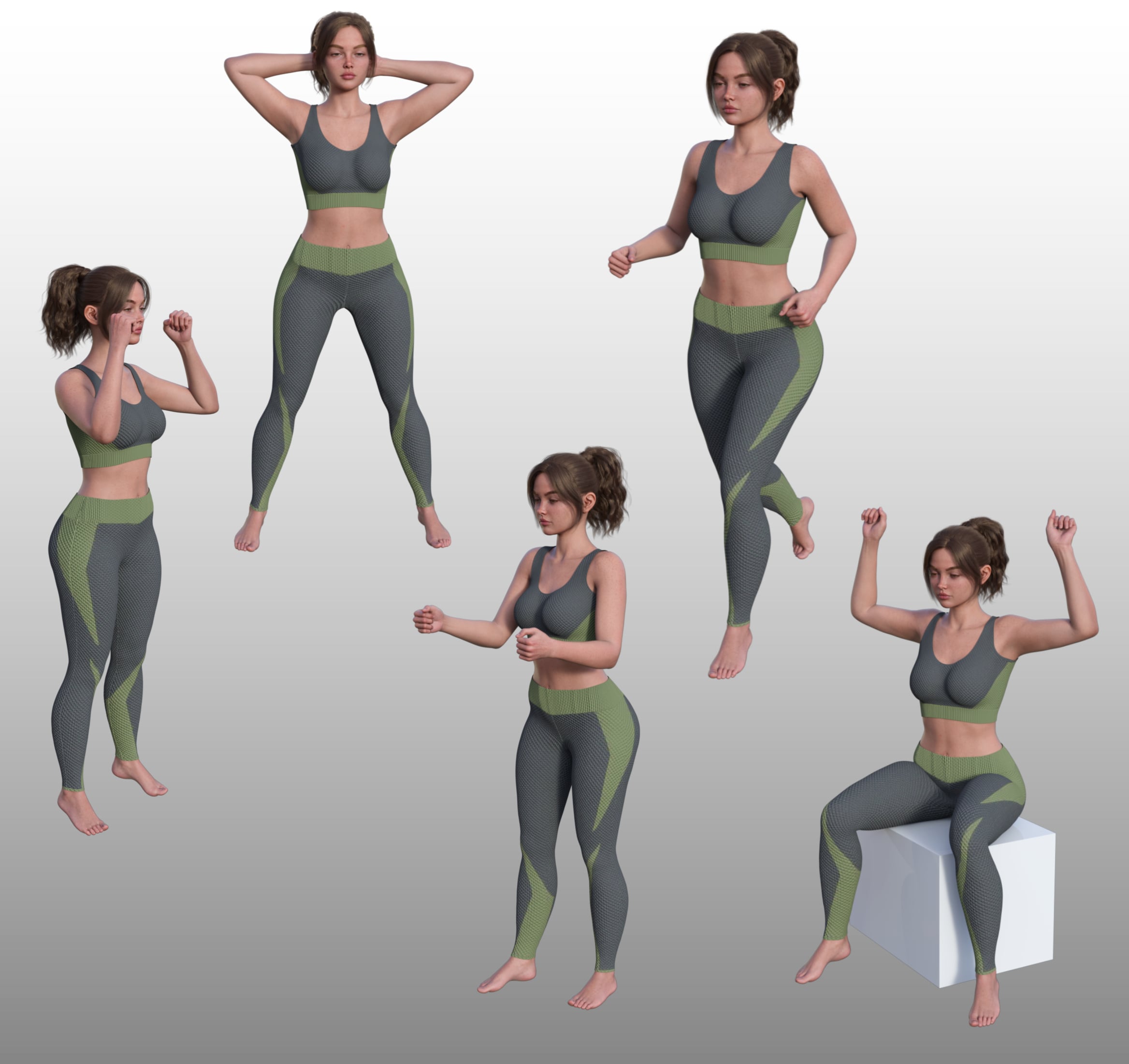 FG Gym Poses | Daz 3D